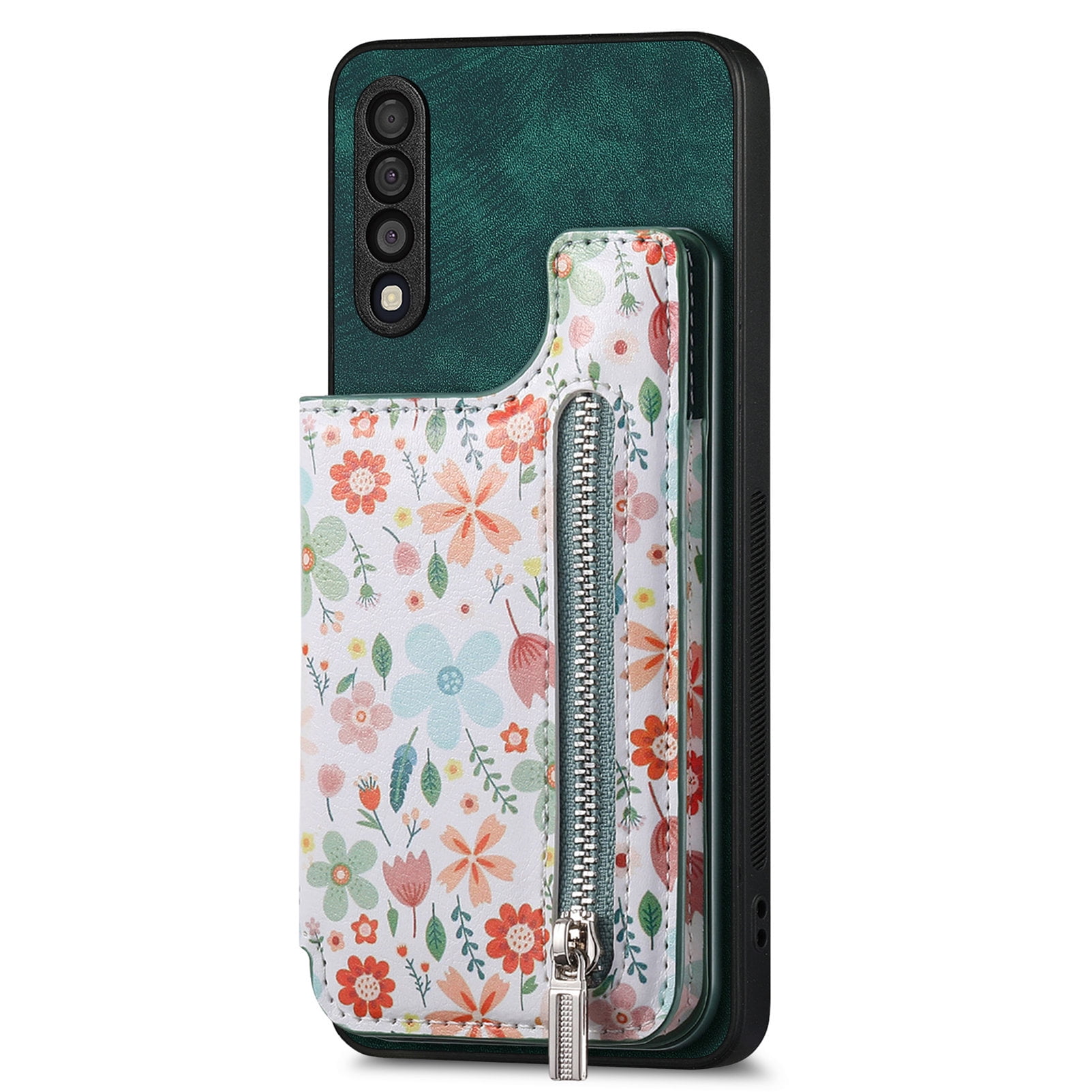 ELEHOLD Back Wallet Case for Samsung Galaxy A53 5G Case with Flower ...