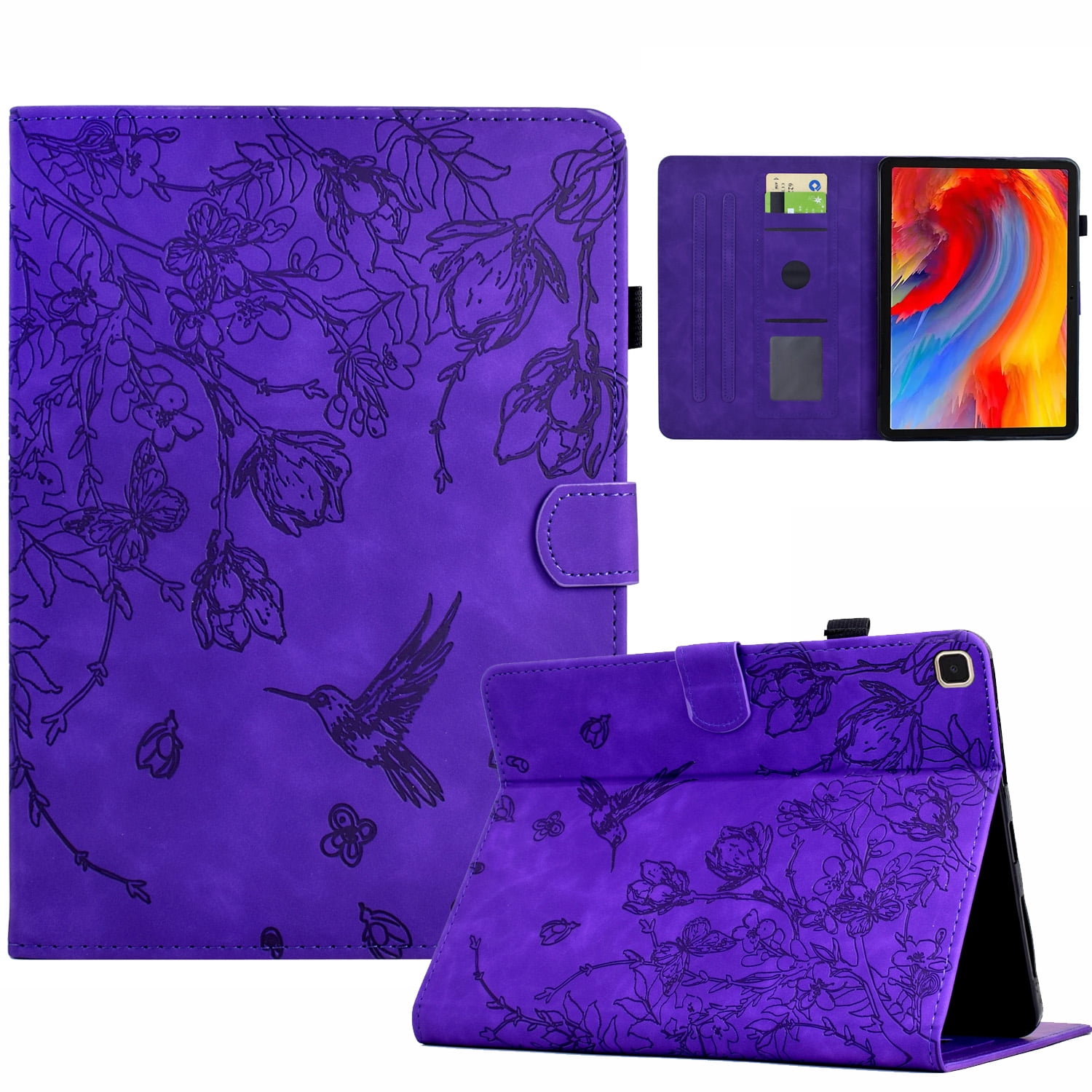 ELEHOLD Case For Apple iPad 11th Gen(A16) 2025 11inch Embossed Flowers ...