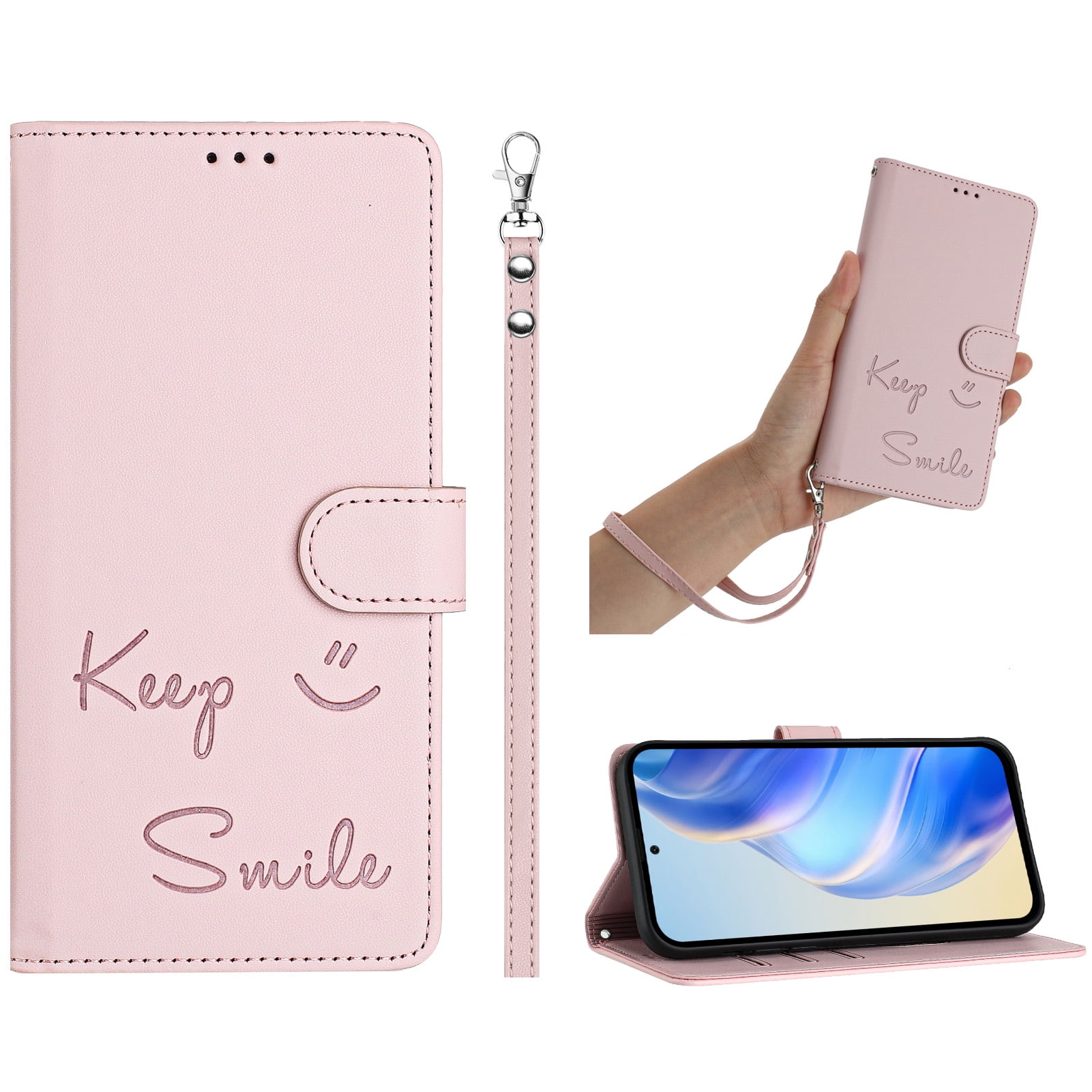 ELEHOLD Case for Google Pixel 8 Pro, RFID Blocking Wallet Case with ...