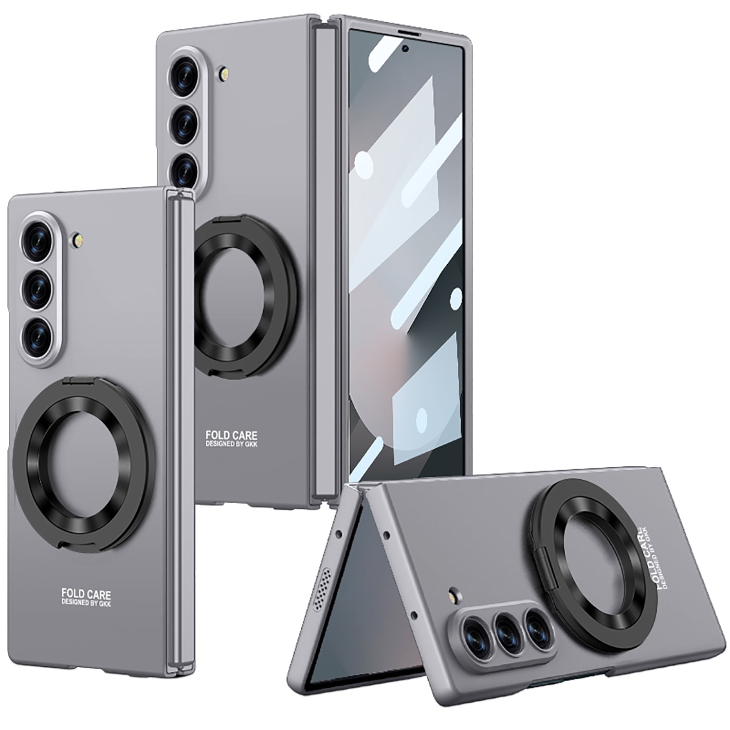 ELEHOLD Case for Samsung Galaxy Z Fold 7, Magnetic Kickstand Ultra Thin ...