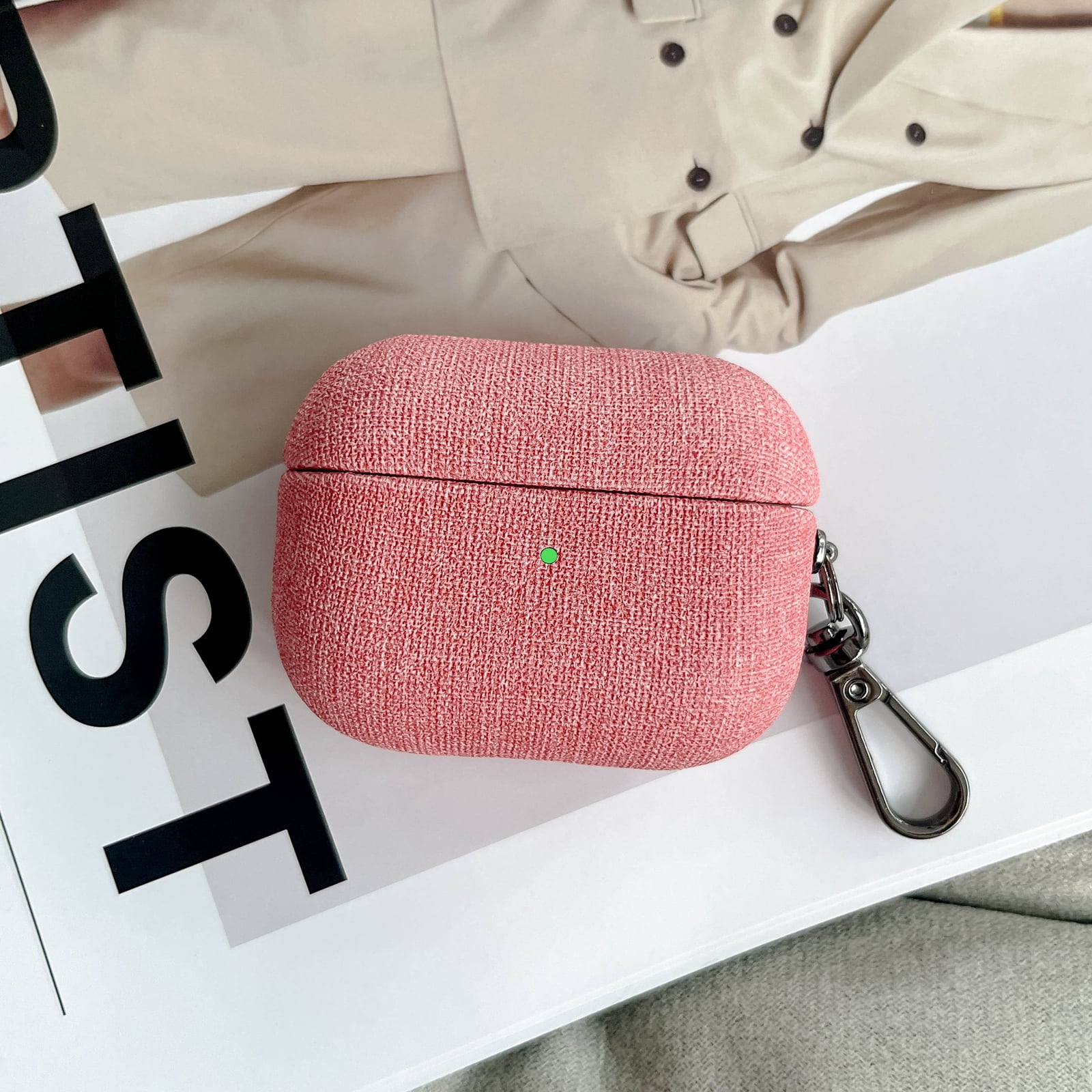 ELEHOLD Case for Airpods Pro 2nd Gen (2022), Shockproof Fabric Textured ...