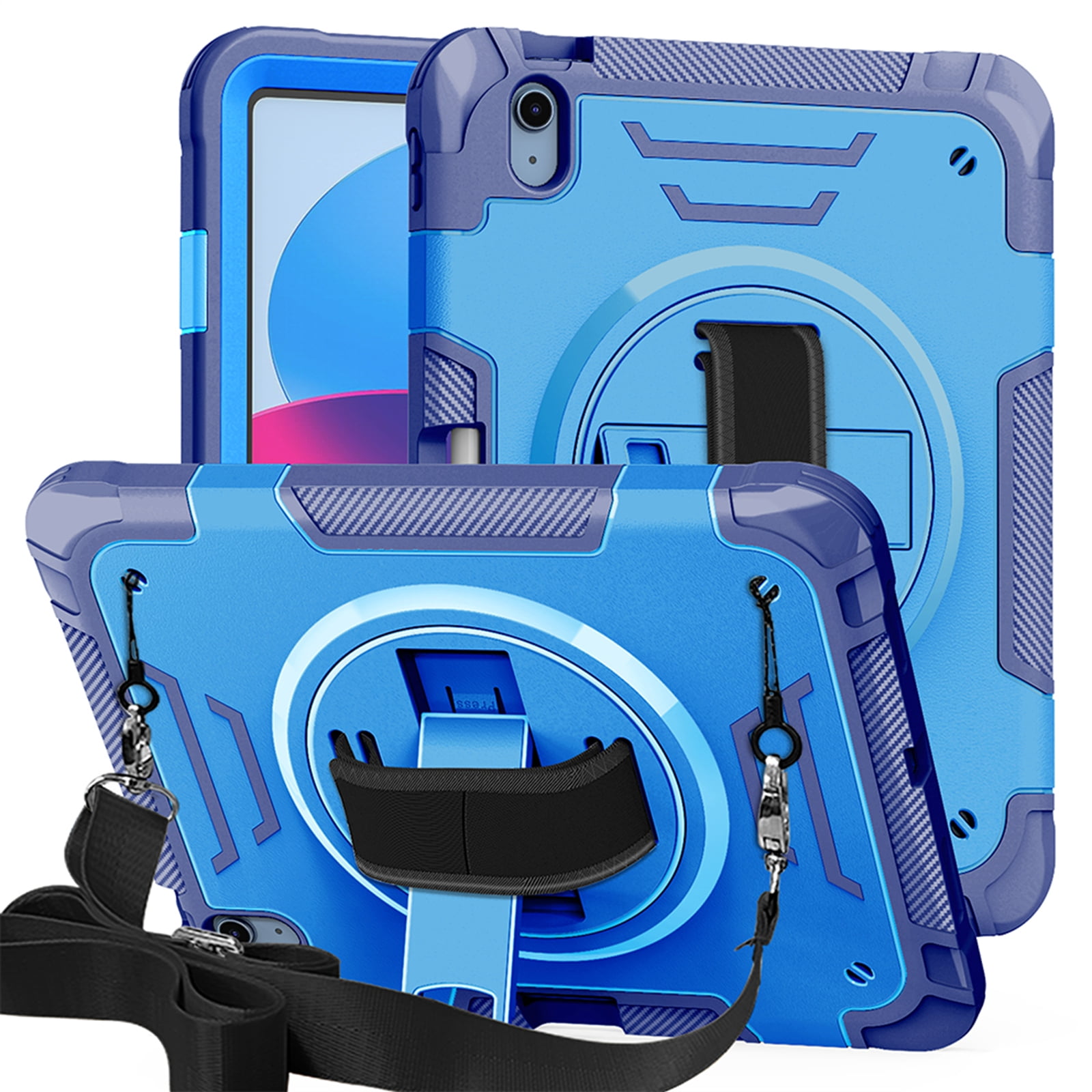 ELEHOLD Case for Apple iPad 10th Gen, Shockproof Case with 360°Rotating ...