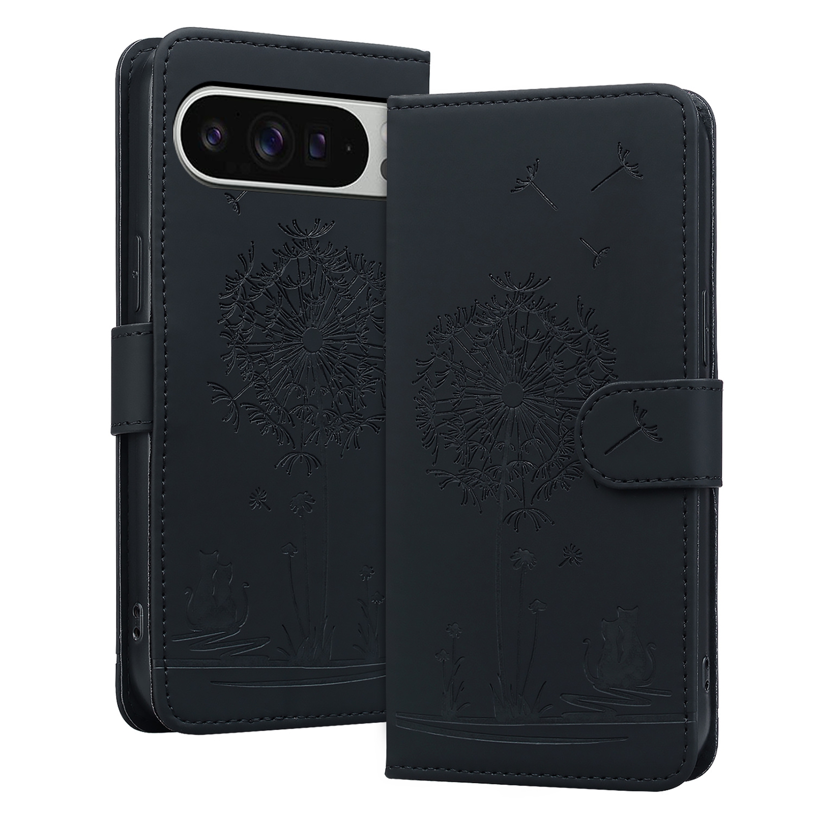 ELEHOLD Case for Google Pixel 9 Pro XL, Premium PU Leather Wallet Flip ...