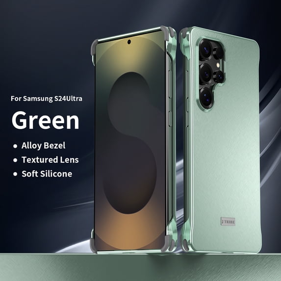 ELEHOLD Case for Samsung Galaxy S24 Ultra, Aluminum Alloy Frameless ...