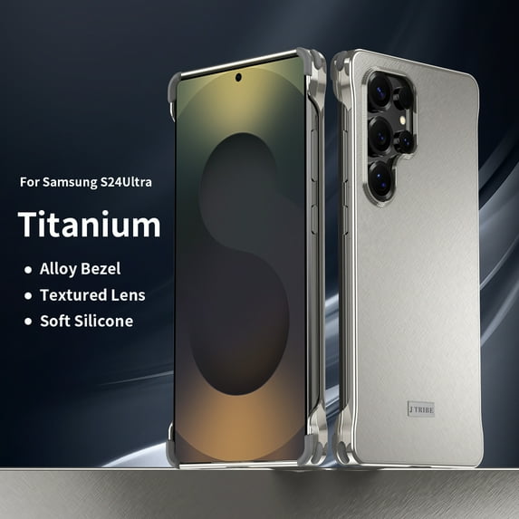 ELEHOLD Case for Samsung Galaxy S24 Ultra, Aluminum Alloy Frameless ...