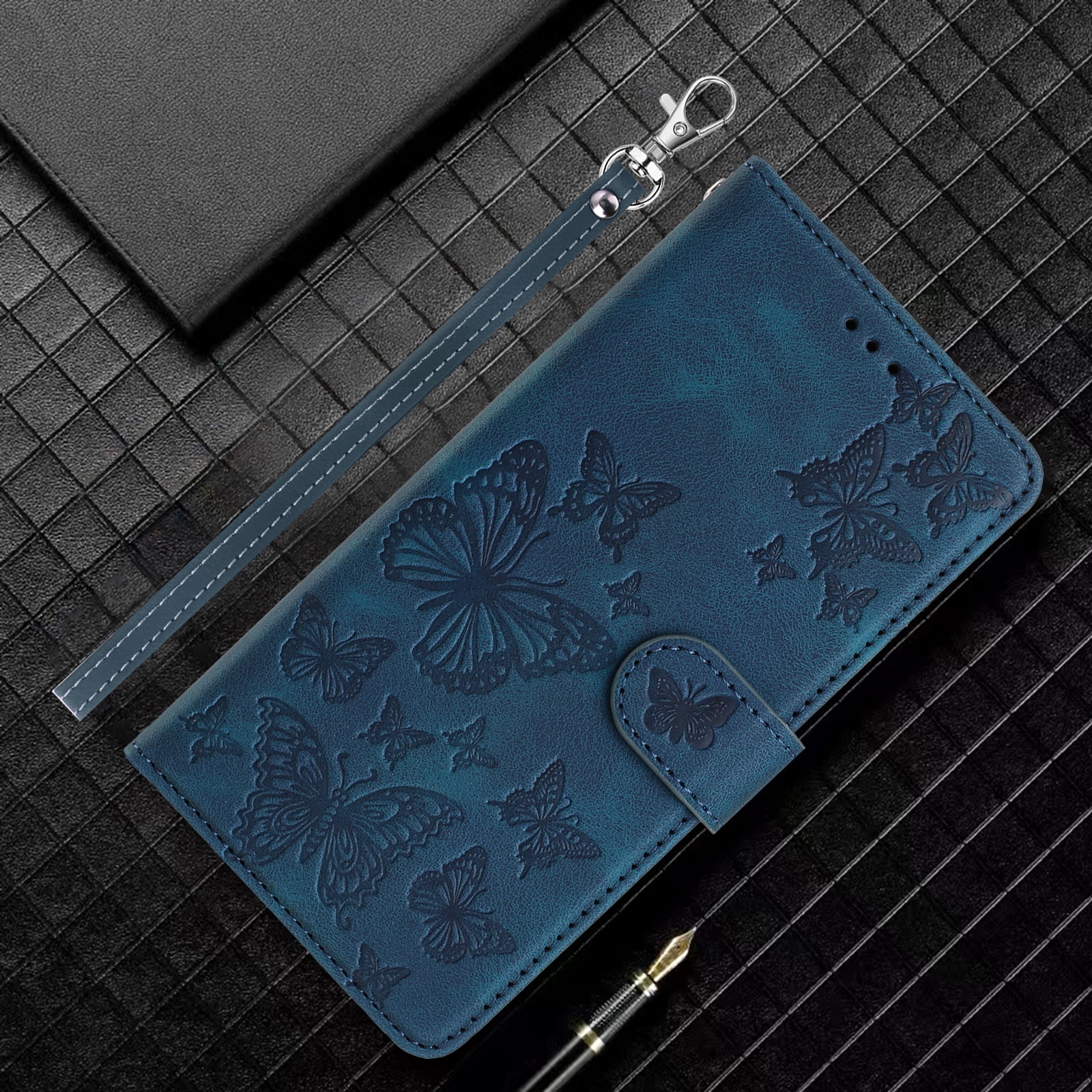 ELEHOLD Case for Samsung Galaxy S25 FE, Butterfly Embossed Shockproof ...