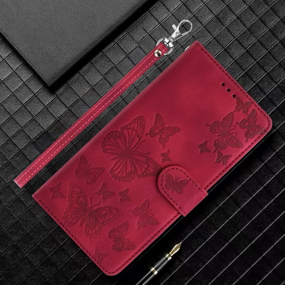 ELEHOLD Case for Samsung Galaxy S25 FE, Butterfly Embossed Shockproof ...