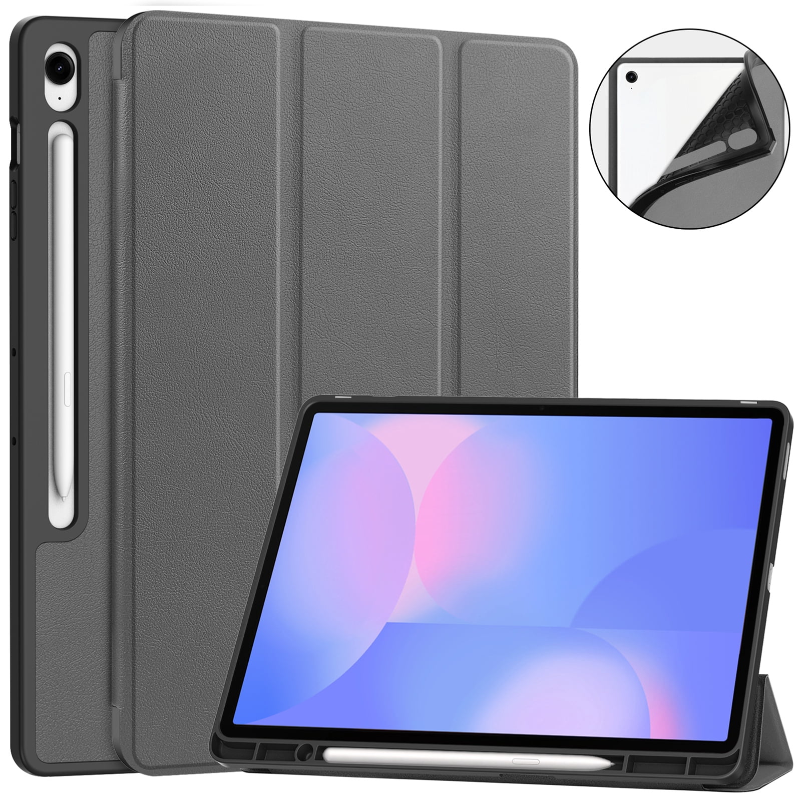 ELEHOLD Case for Samsung Galaxy Tab S10 FE+, Slim Stand Protective Case ...