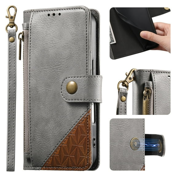 ELEHOLD Case for iPhone 14 Pro, Stylish Wallet Phone Case with Card ...