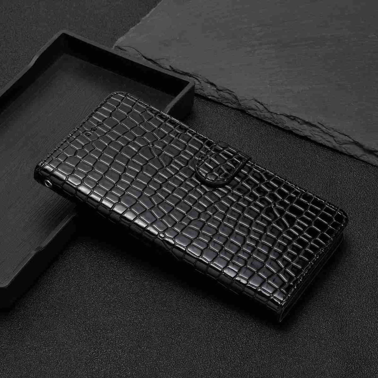 ELEHOLD Case for iPhone 16 Pro Max, Shockproof Leather Crocodile ...
