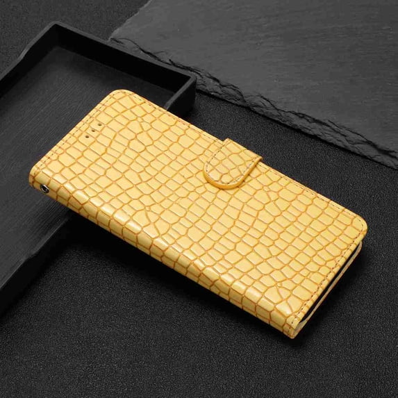 ELEHOLD Case for iPhone 16 Pro Max, Shockproof Leather Crocodile ...