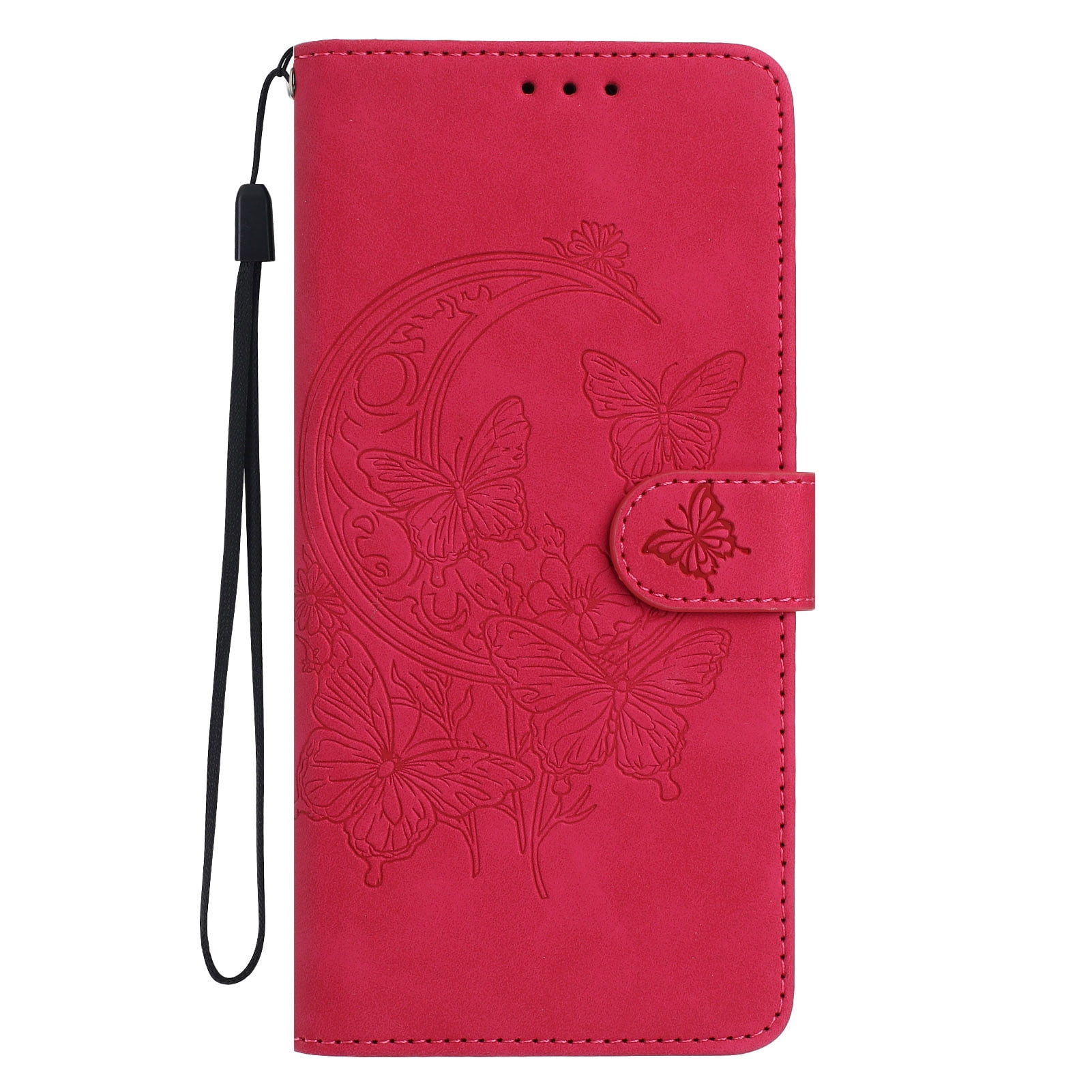 ELEHOLD Case for iPhone 17 Pro Max, Butterfly Embossed Leather Wallet ...