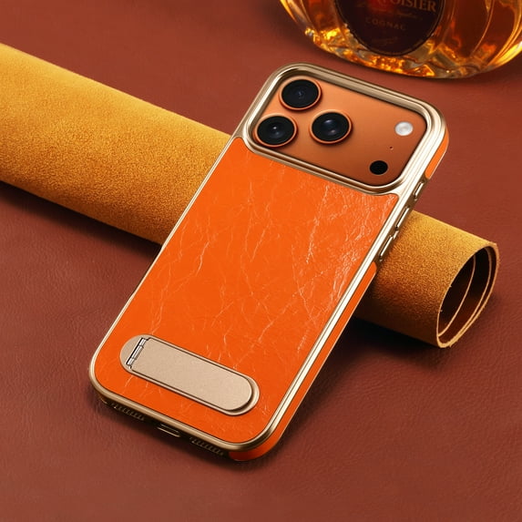 ELEHOLD Case for iPhone 17 Pro Max, Shockproof Genuine Leather Finish ...