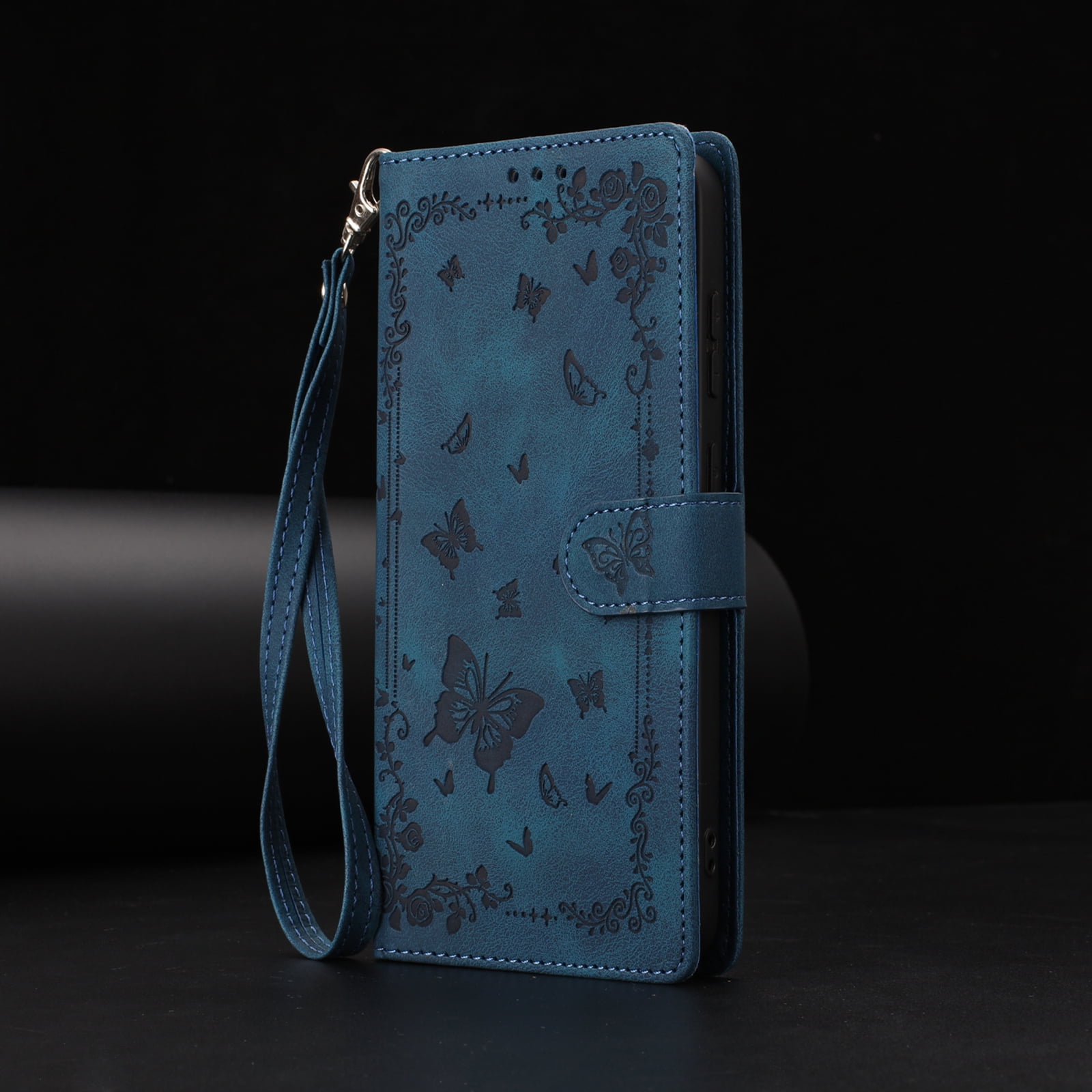 ELEHOLD Case for iPhone 17 Pro, Shockproof Leather Wallet Stand Phone ...