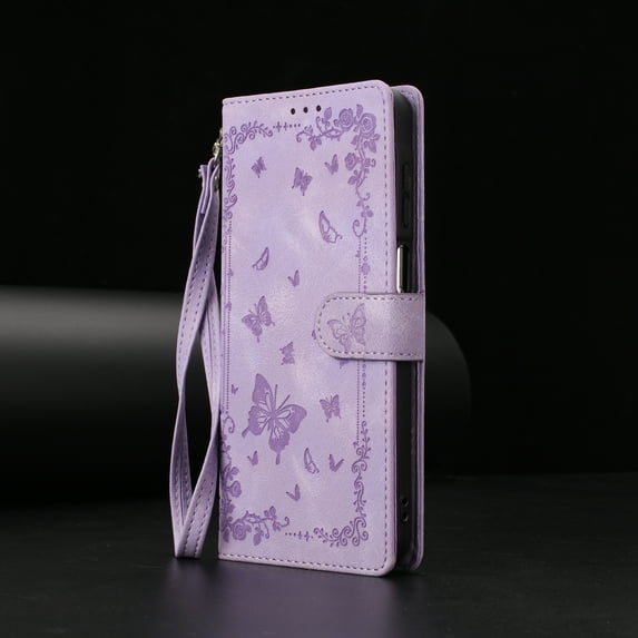 ELEHOLD Case for iPhone 17 Pro, Shockproof Leather Wallet Stand Phone ...