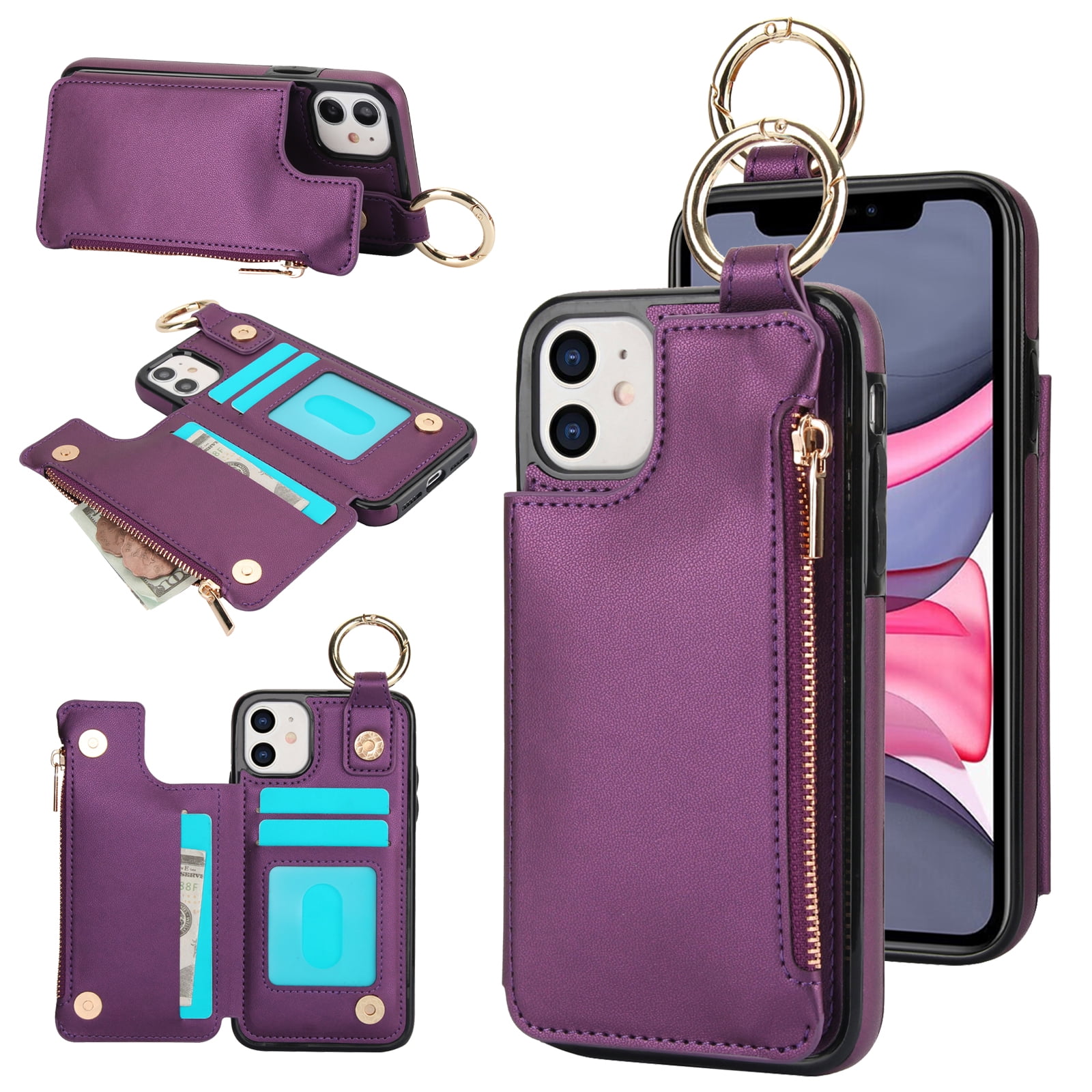 ELEHOLD Case for iPhone 12 Pro / 12 6.1", Magnetic Closure Kickstand ...