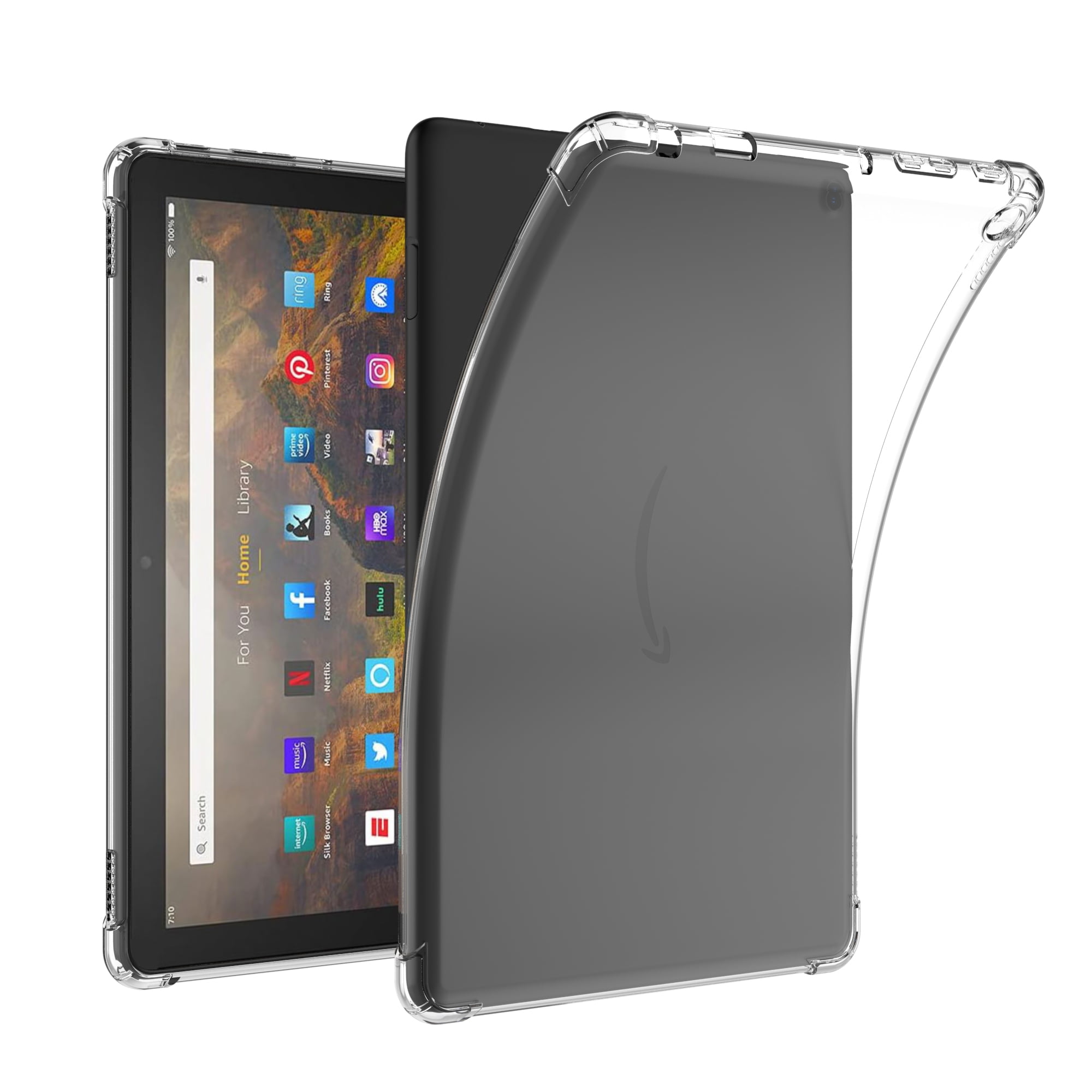 ELEHOLD Clear Case for Amazon Fire HD10 2023, Transparent Clear TPU ...