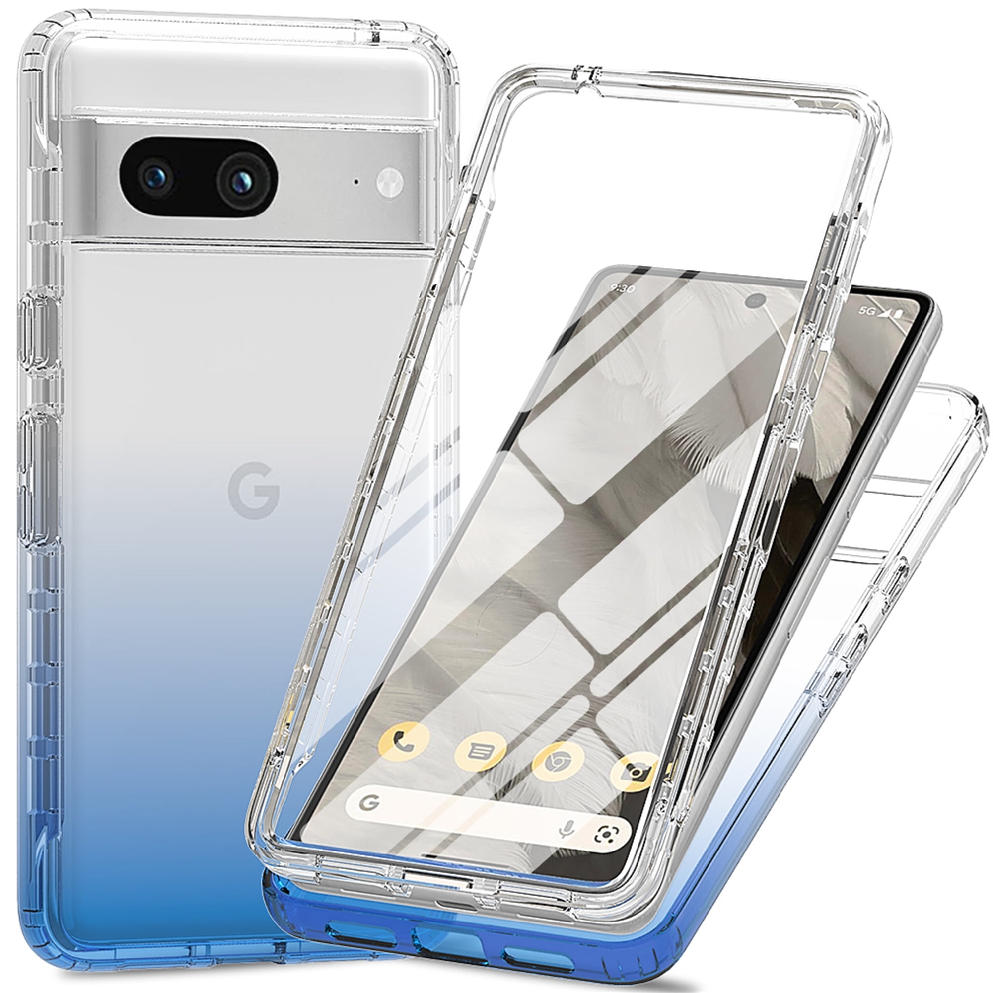 ELEHOLD Clear Protective Case for Google Pixel 8 Pro,Full Body Cover ...