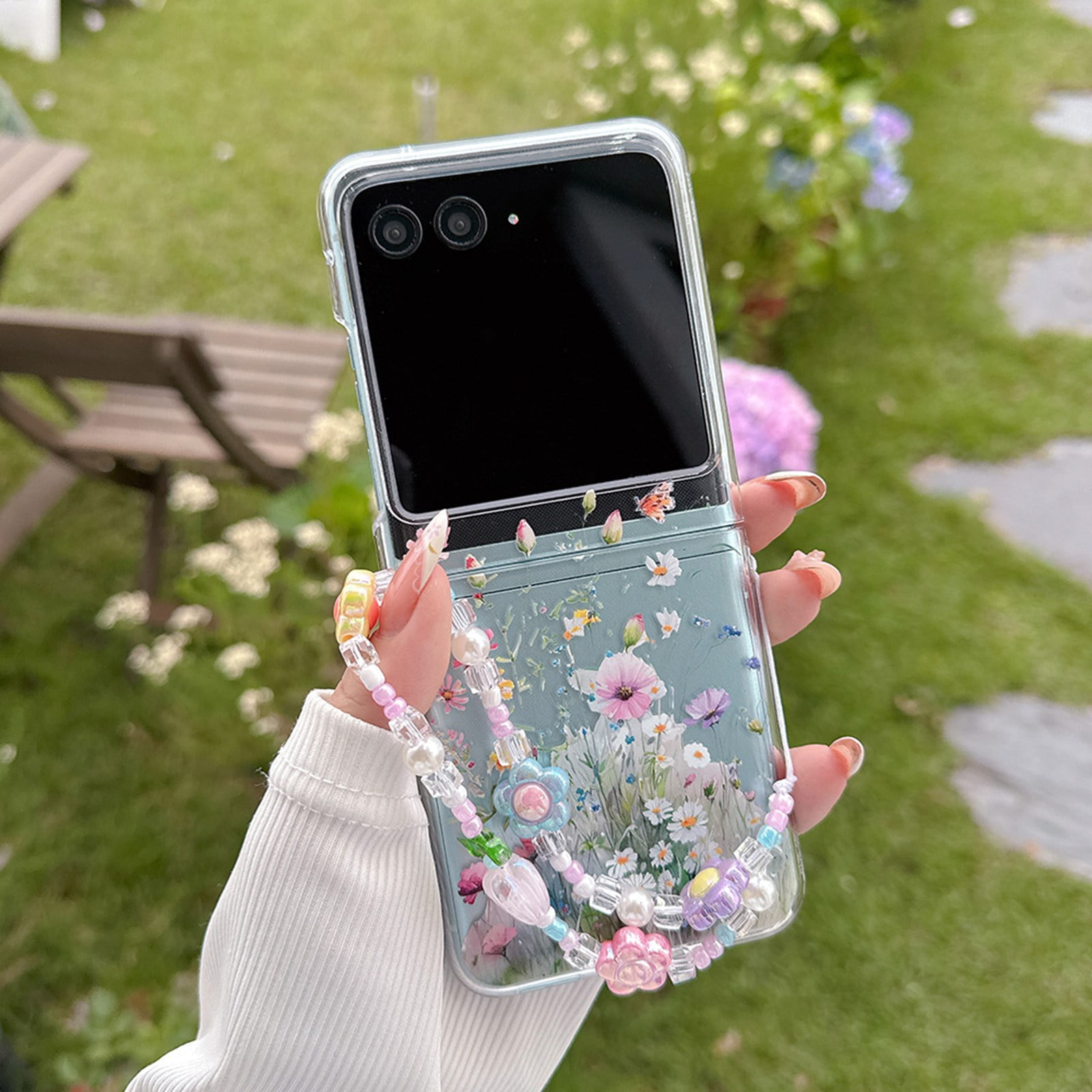 ELEHOLD Cute Pattern Clear Phone Case For Motorola Razr+ 2025/Razr Plus ...