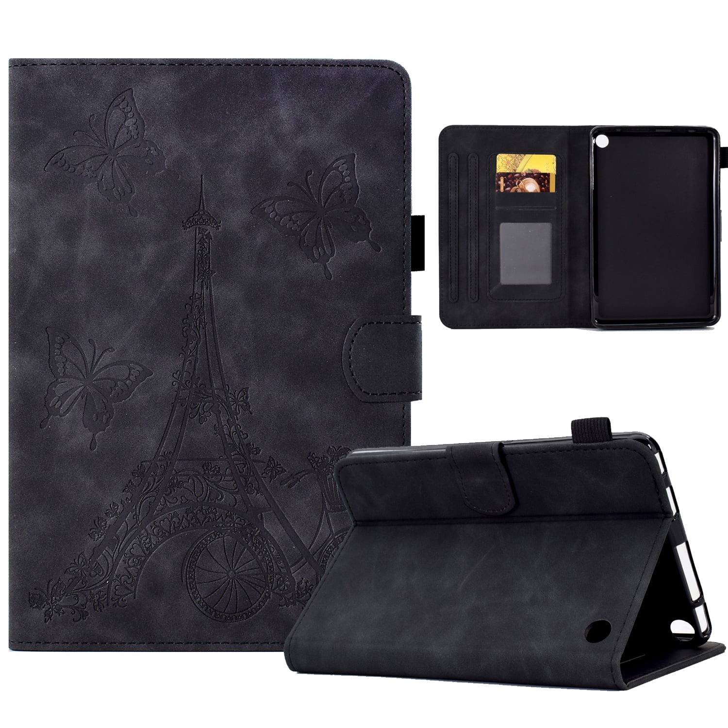 ELEHOLD Flip Leather Case for Fire HD8/HD8 Plus(12th Generation 2022 ...