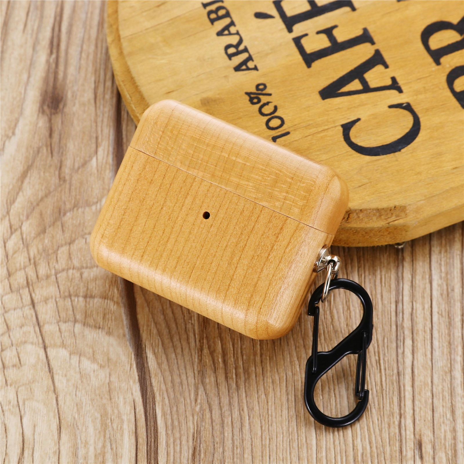 ELEHOLD For Airpods 2nd Gen / 1st Gen Case, Natural Wood Hard ...