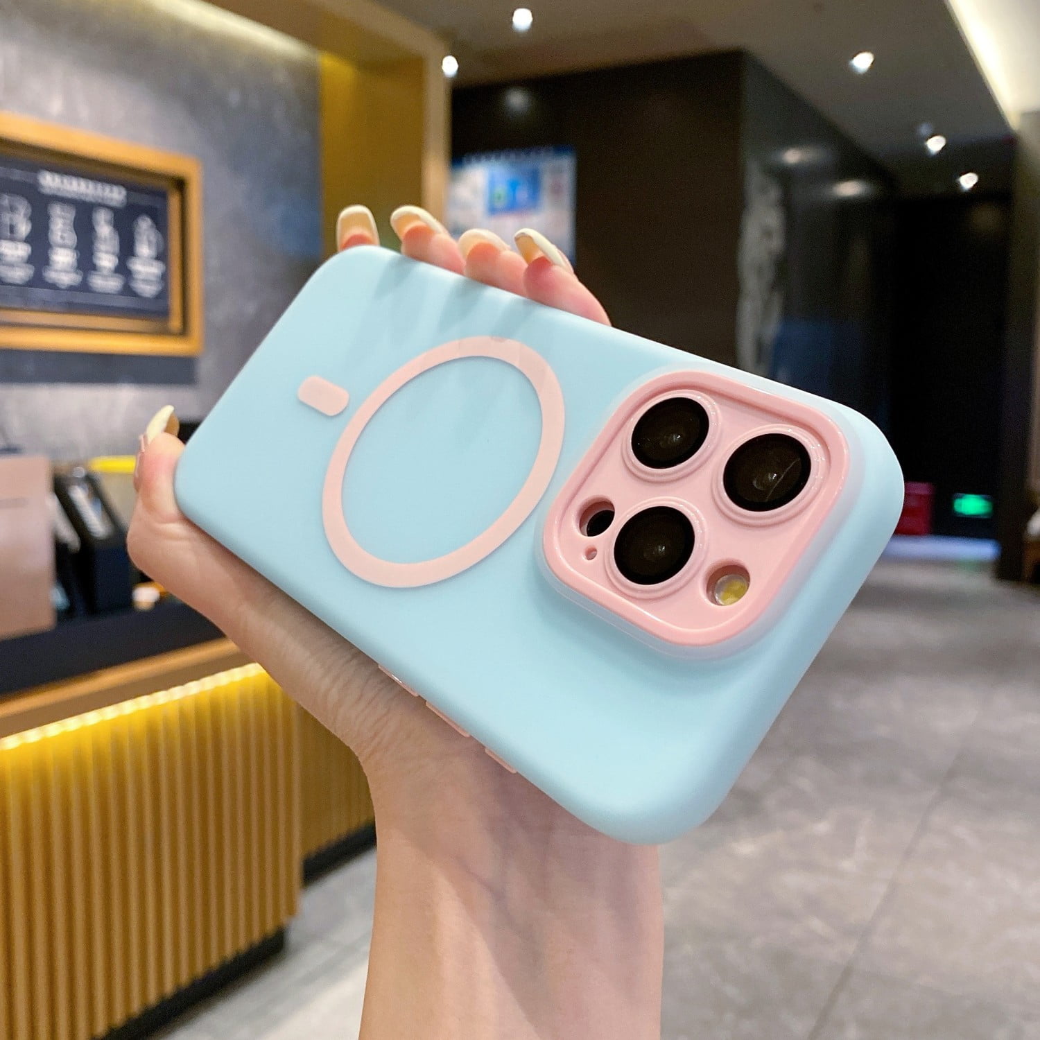 ELEHOLD For iPhone 15 Pro Dopamine Color Magnetic Shockproof Case Slim ...