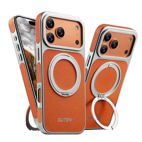 ELEHOLD For iPhone 17 Pro Magnetic Case with Ring Kickstand Shockproof ...