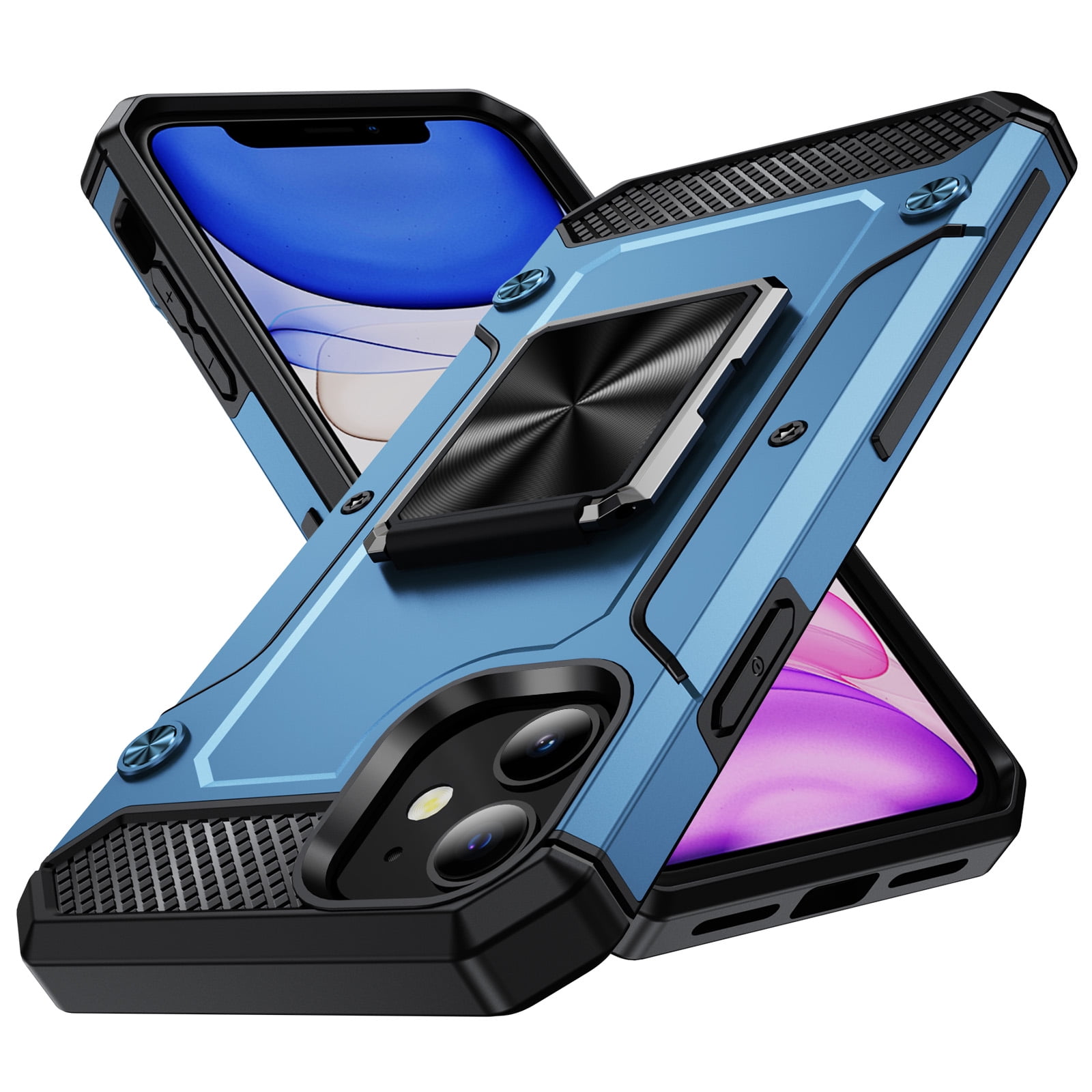 ELEHOLD Full Body Case for iPhone 11, Heavy Duty Dual Layer Hard PC ...