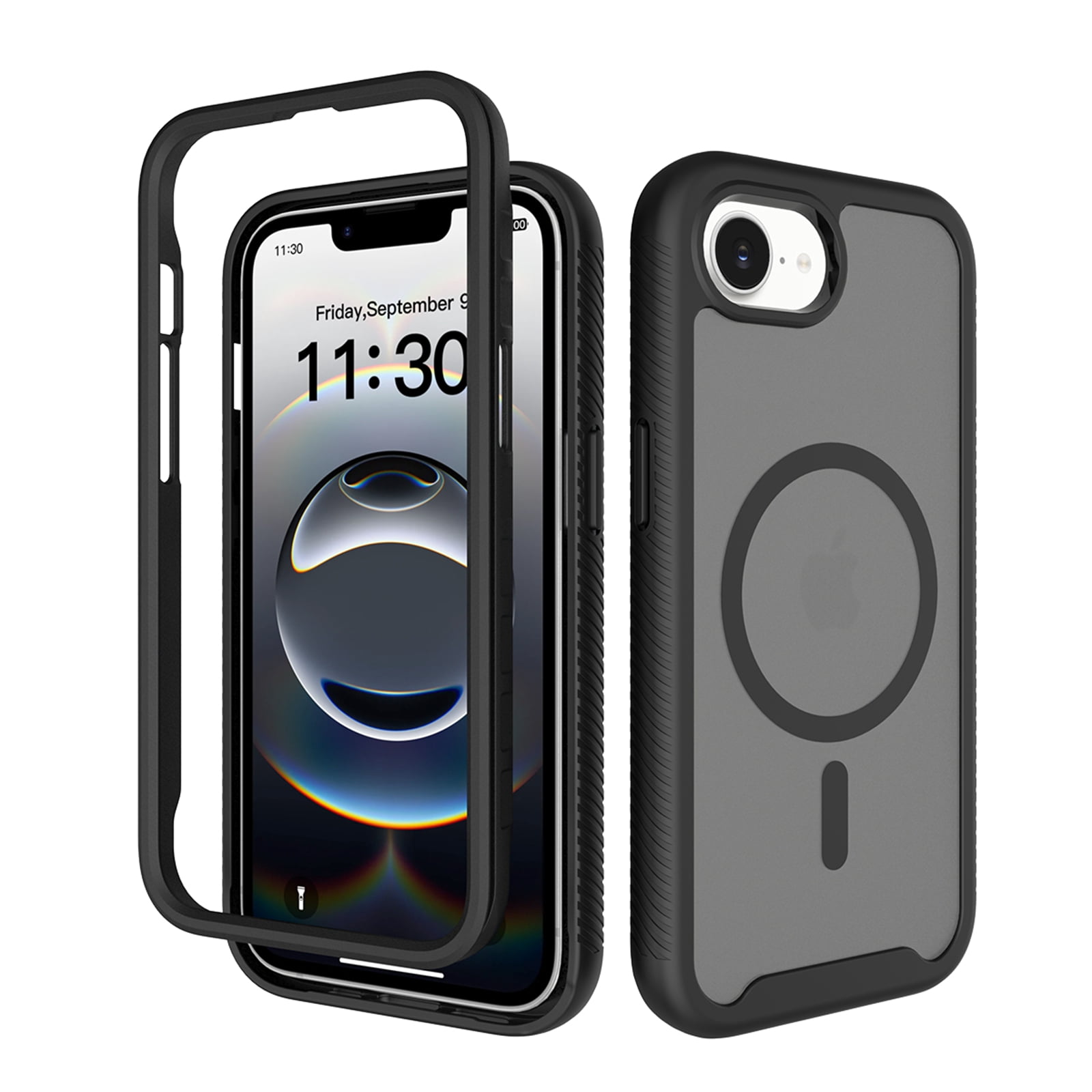 ELEHOLD Full Body Case for iPhone 16e/17e, 360 Shockproof Semi ...