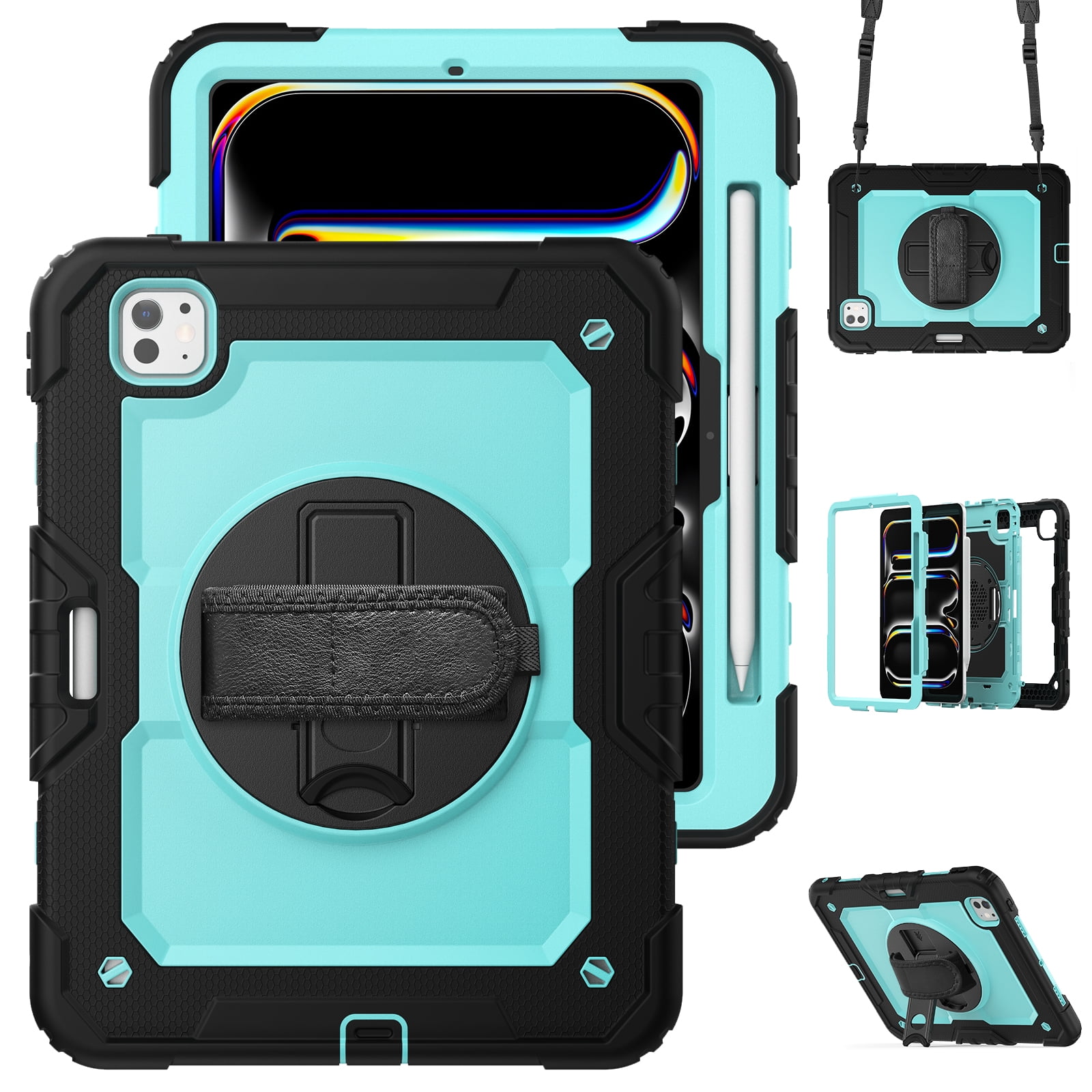 ELEHOLD Full Body Protective Case for iPad Pro 13-inch (M5) 2025 With ...