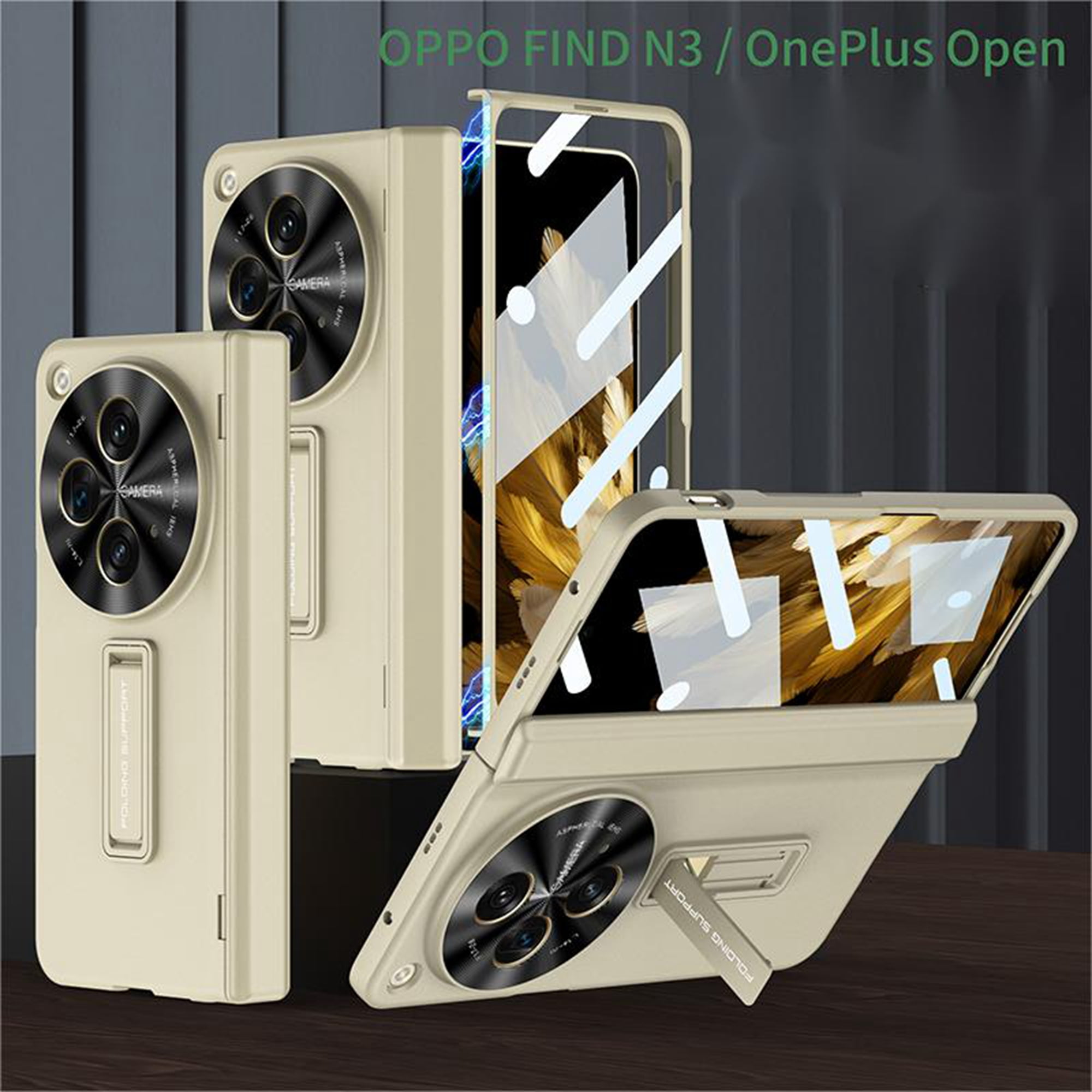 ELEHOLD Full Body Rugged Case for One Plus Open ,with Magnetic Hinge ...