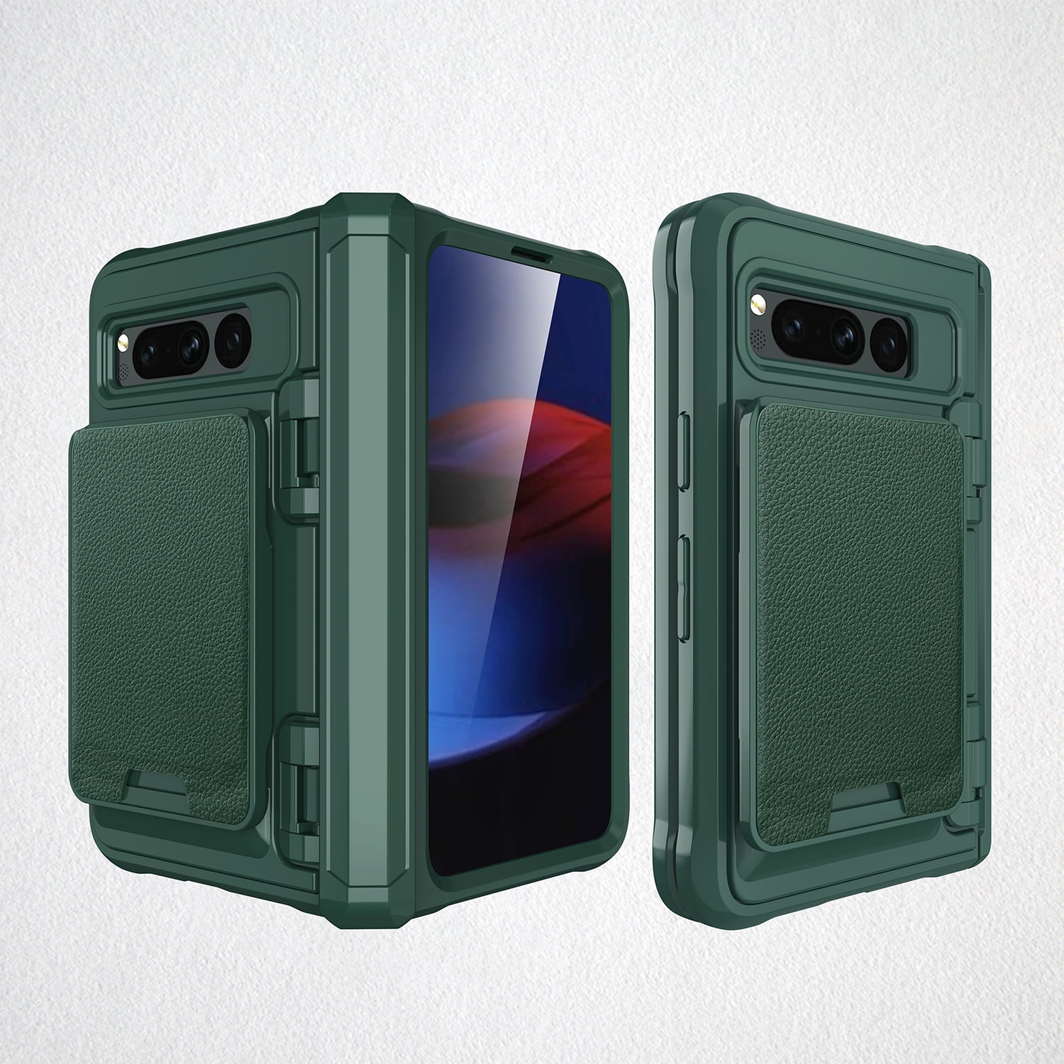 ELEHOLD for Google Pixel Fold Full Body Case with Built-in Tempered ...