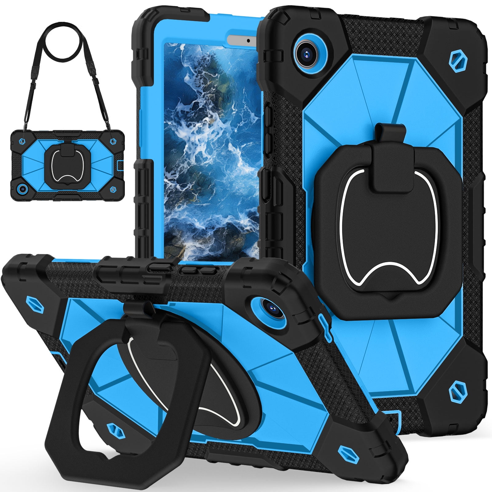 ELEHOLD Heavy Duty Case For Lenovo Tab K9 2025/Tab One 2025,8.7-inch, 3-Layer Rugged 360 ...