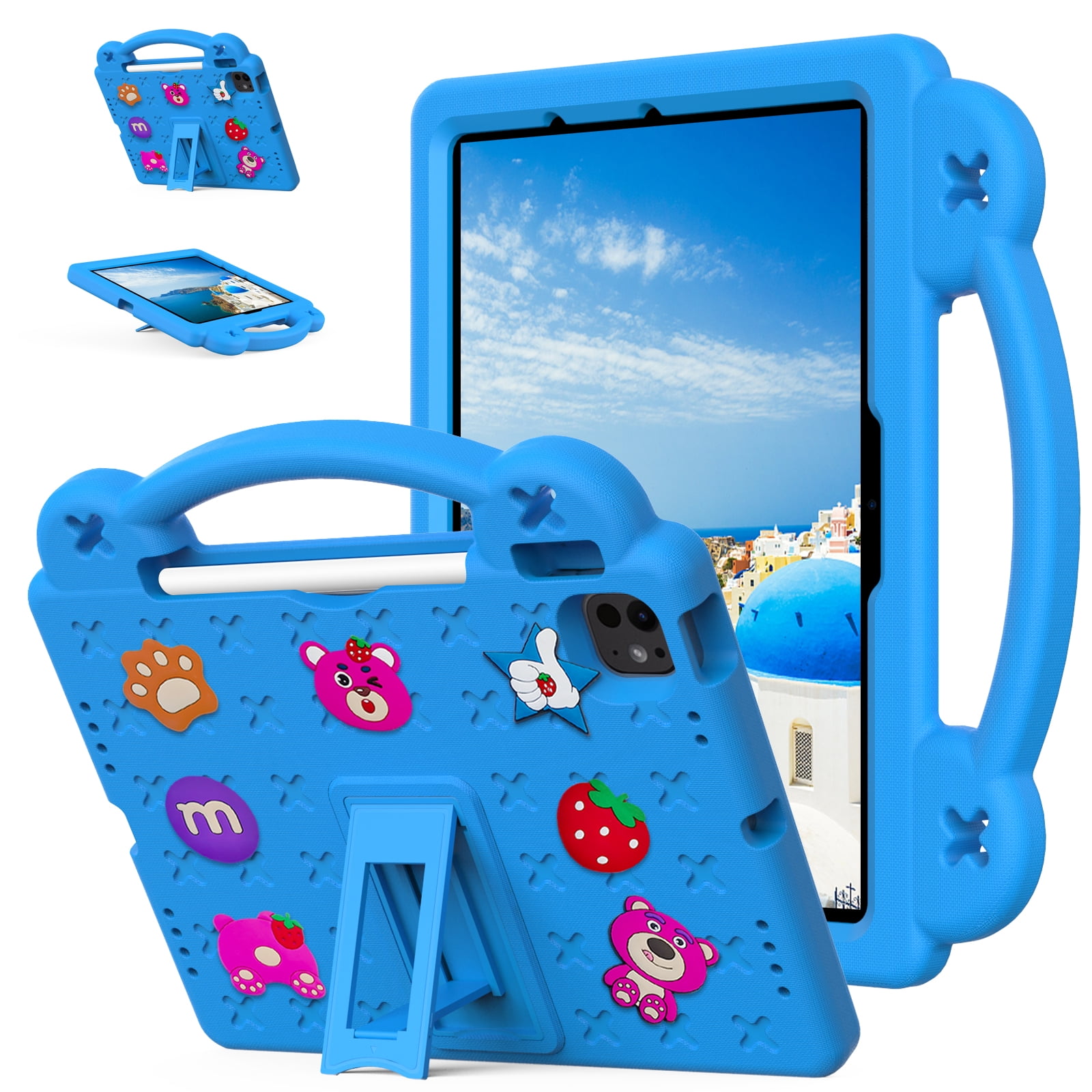 ELEHOLD Kids Case for iPad Air 11-inch M3 (2025) / M2 (2024),iPad Pro ...