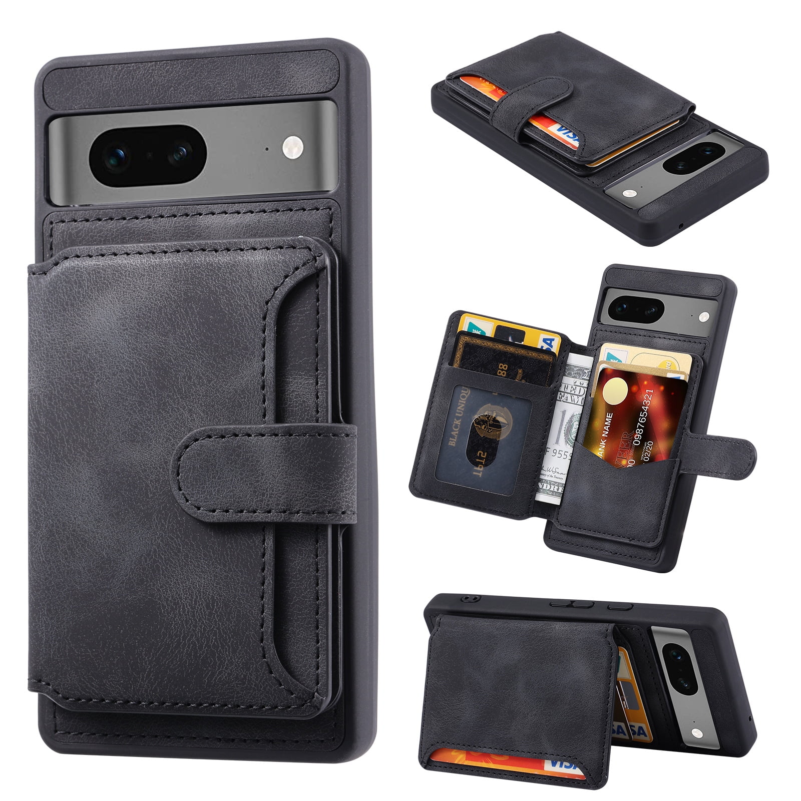 ELEHOLD Leather Case for Google Pixel 7 Pro Wallet Card Holders ...