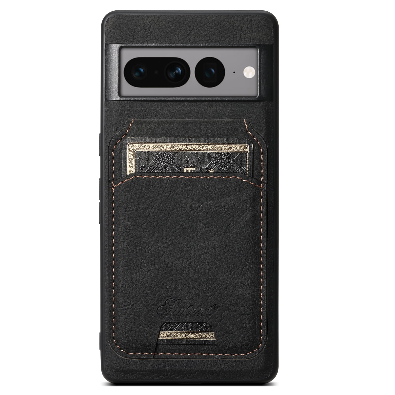 ELEHOLD Leather Case for Google Pixel 8 Pro Premium Lychee Texture ...