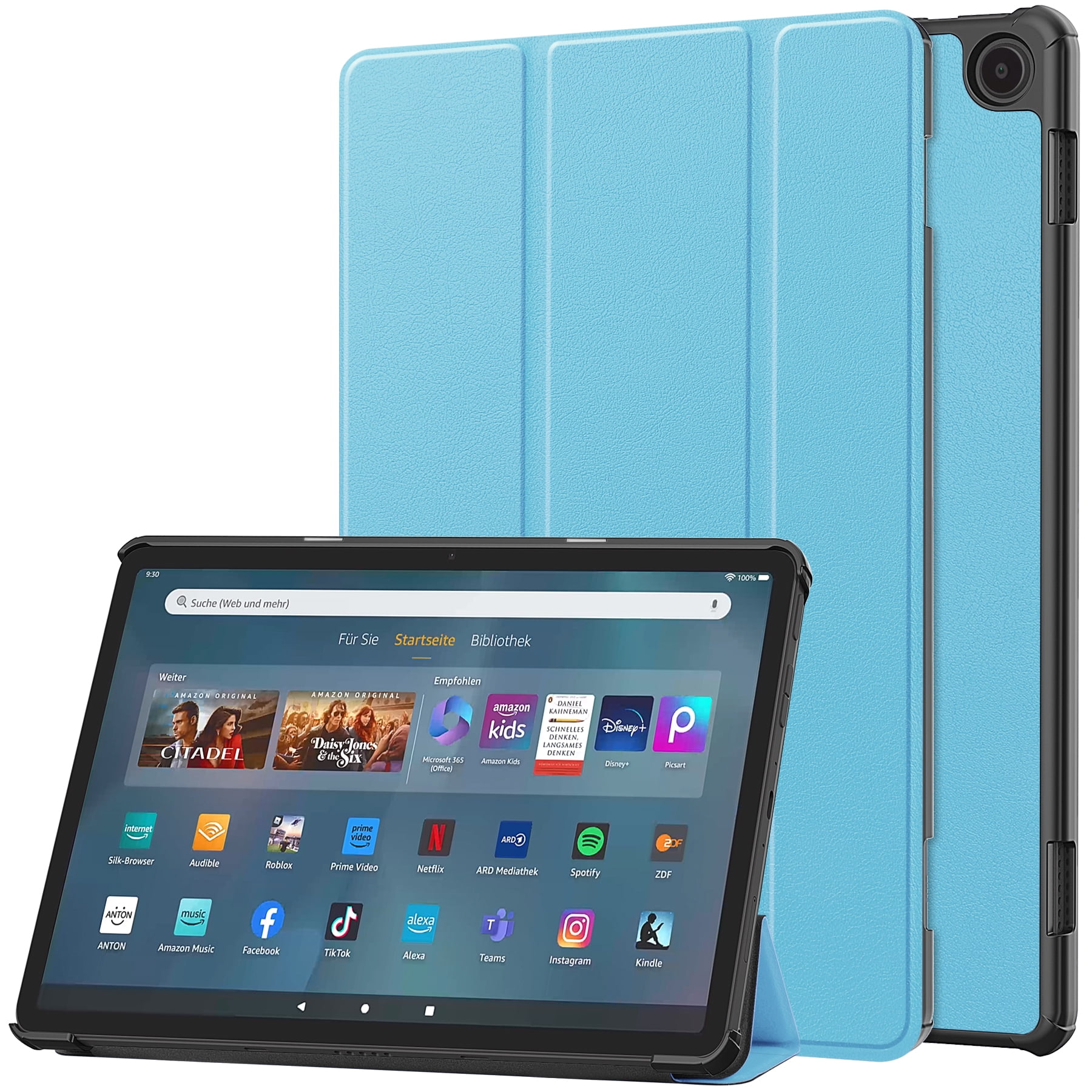 ELEHOLD Leather Protective Case for Amazon Fire Max 11 2023 Adjustable ...