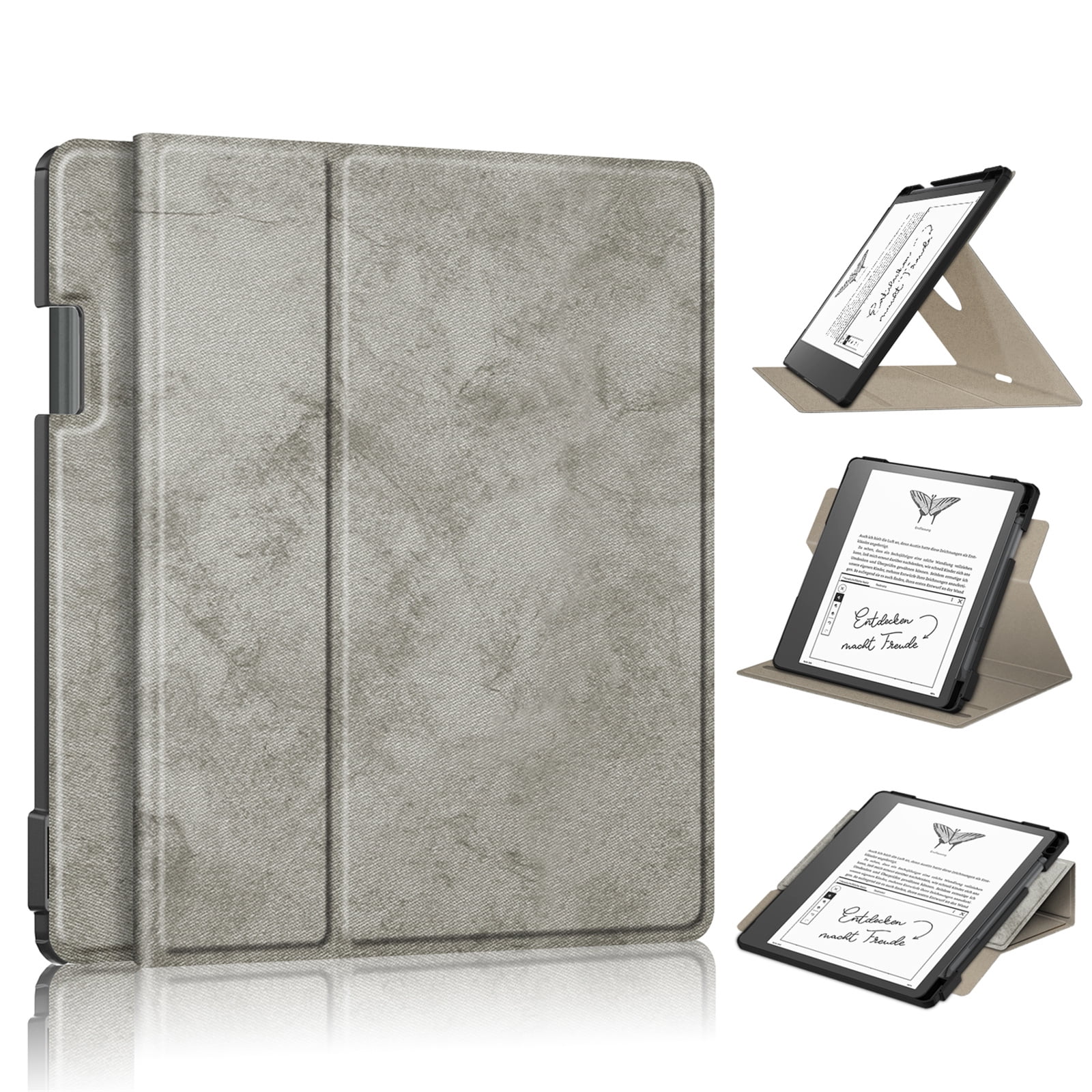 ELEHOLD Leather Protective Case for Kindle Scribe 10.2 inch (2022 Release), Multi-Angle ...