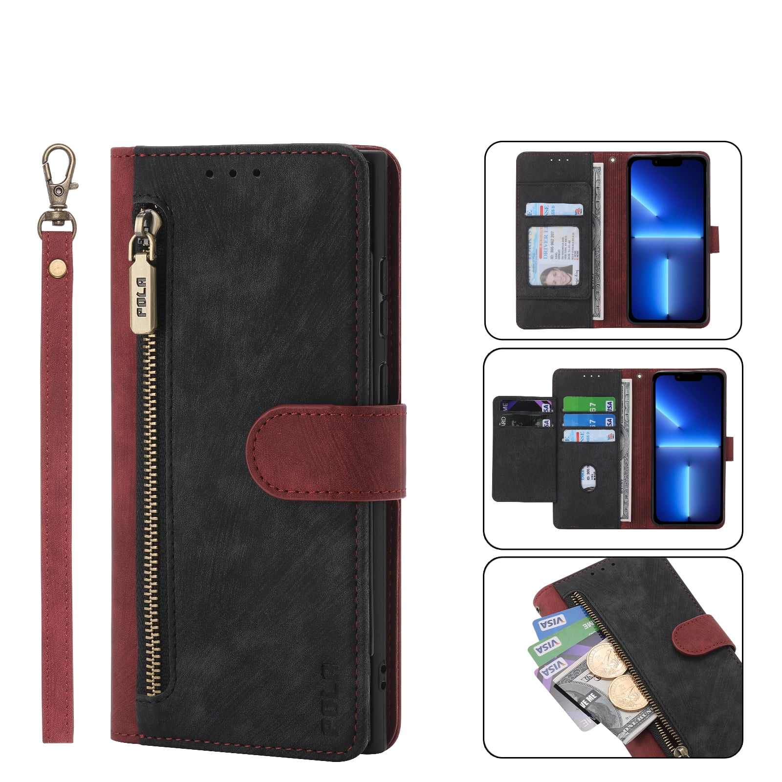 ELEHOLD Luxury Wallet Case for Motorola Moto G Stylus 5G (2022), PU ...