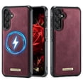 ELEHOLD Magnetic Case for Samsung Galaxy A17 5G, Faux Leather Texture ...