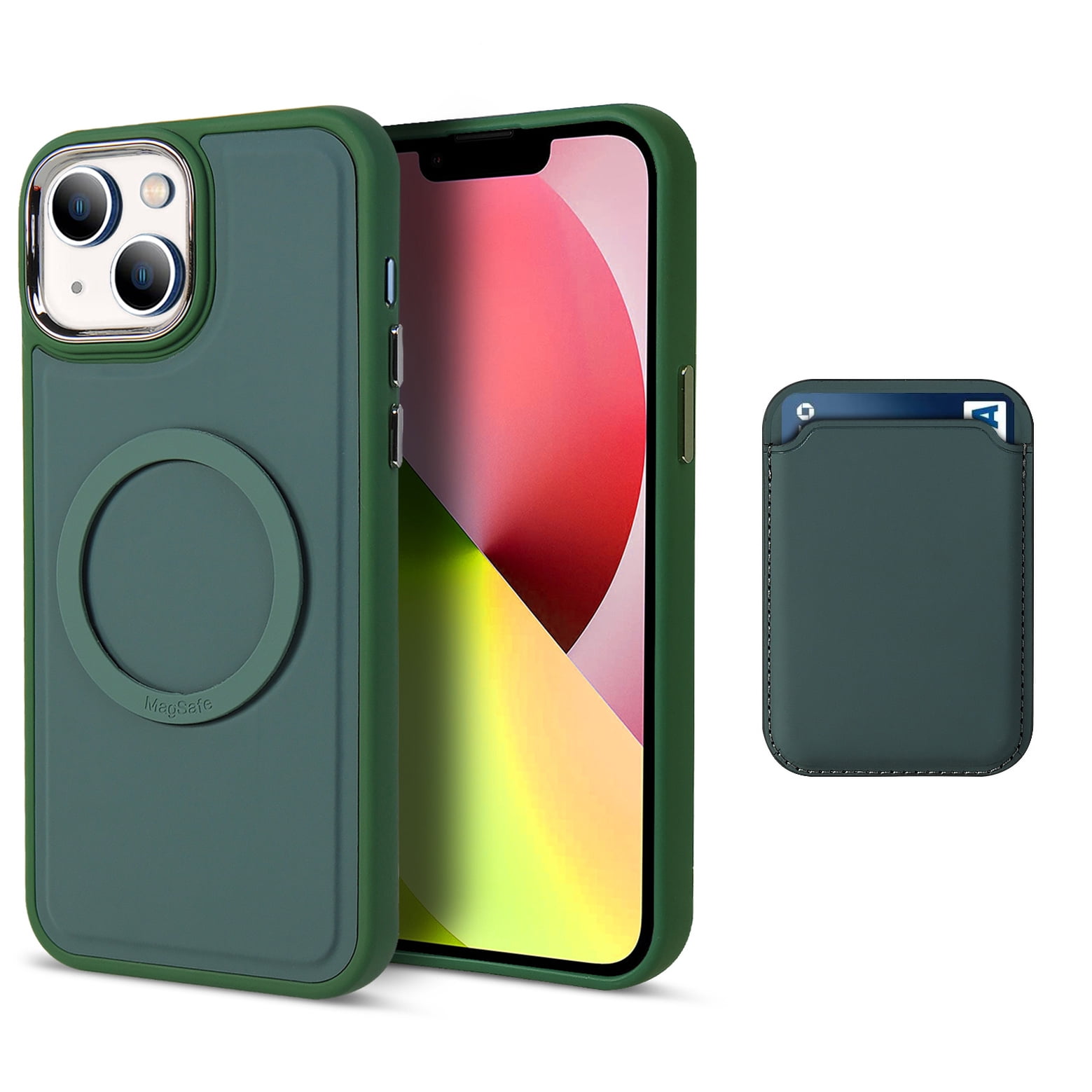 ELEHOLD Magnetic Case for iPhone 15 6.1 inch,Slim Thin Liquid Silicone ...