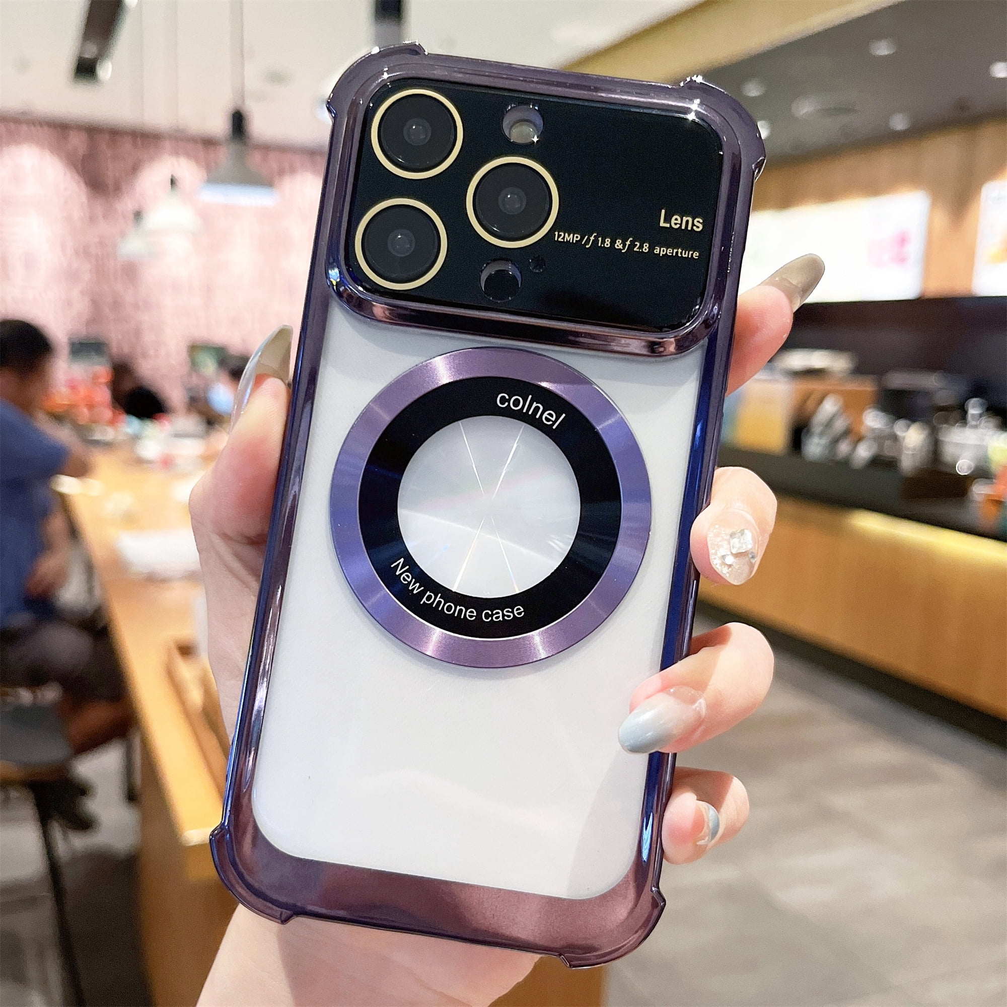 ELEHOLD Magnetic Clear Case for iPhone 11 Pro Max, Case Full Camera ...