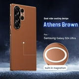 ELEHOLD Magnetic Cooling Leather Case for Samsung Galaxy S24 Ultra ...