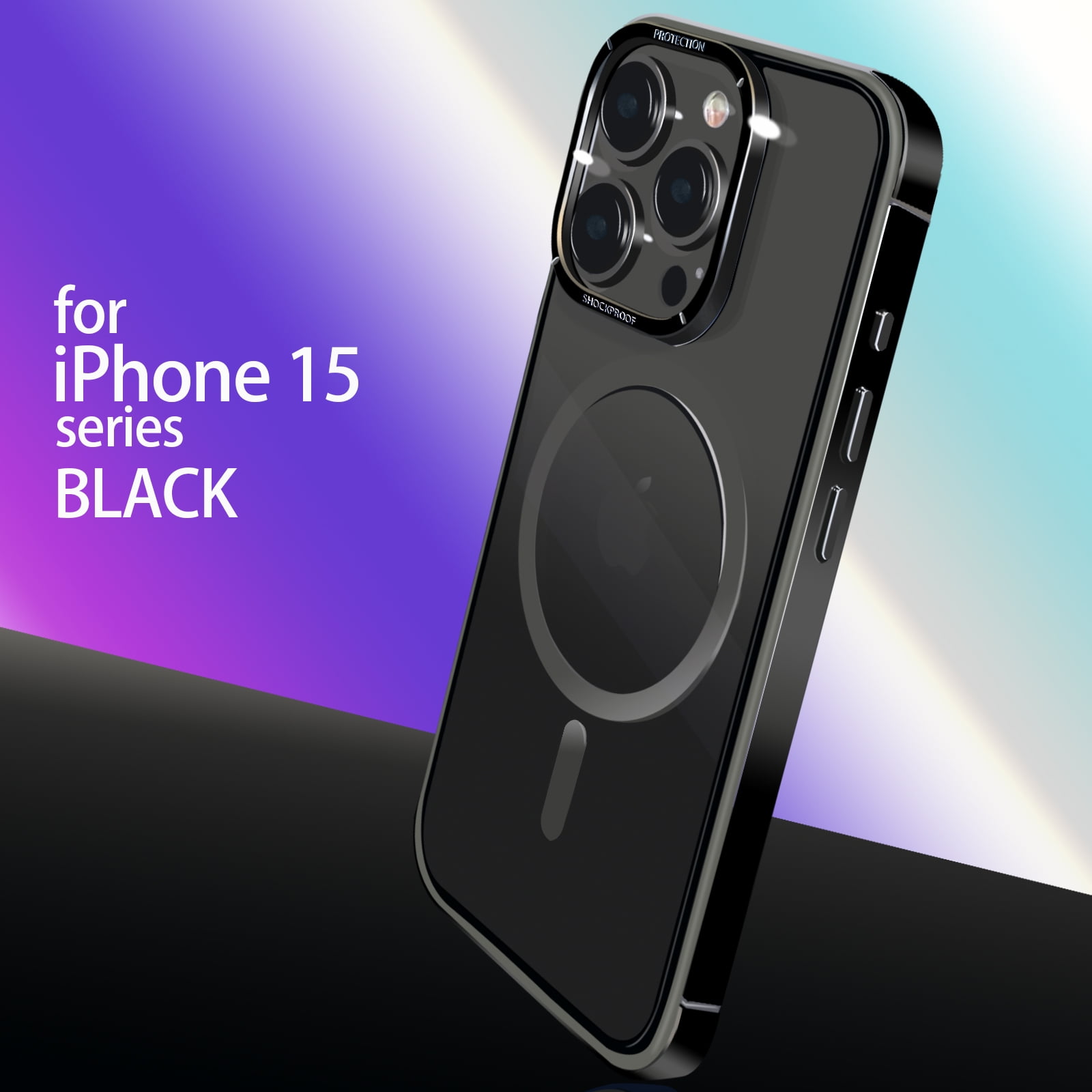 ELEHOLD Metal Case for iPhone 15 Plus 6.7 Inch,Rugged Stainless Steel ...