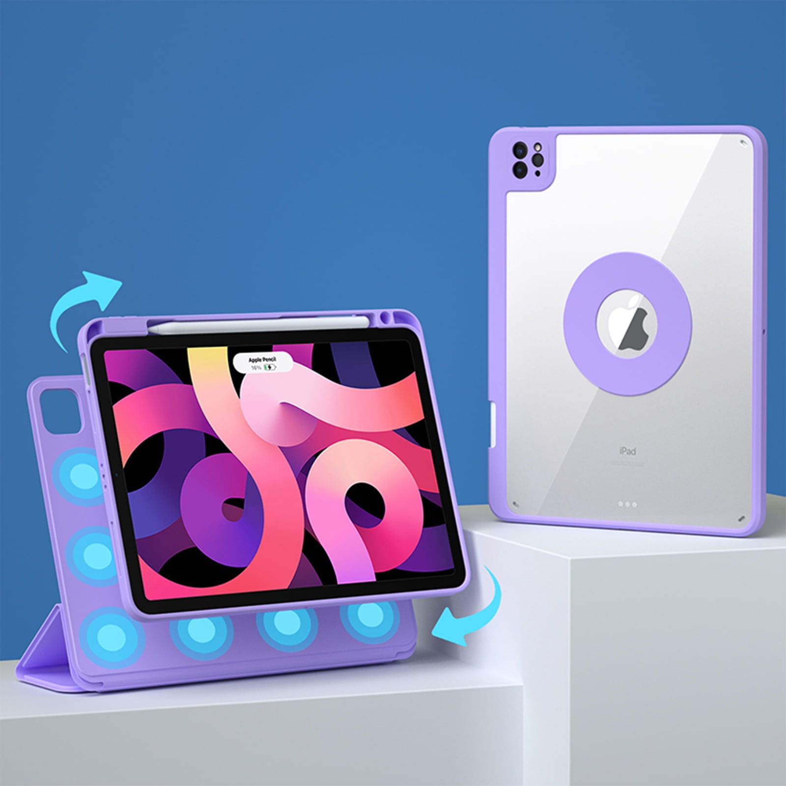 ELEHOLD Rotating Case for For iPad Pro 10.5 with Pencil Holder - 360 ...