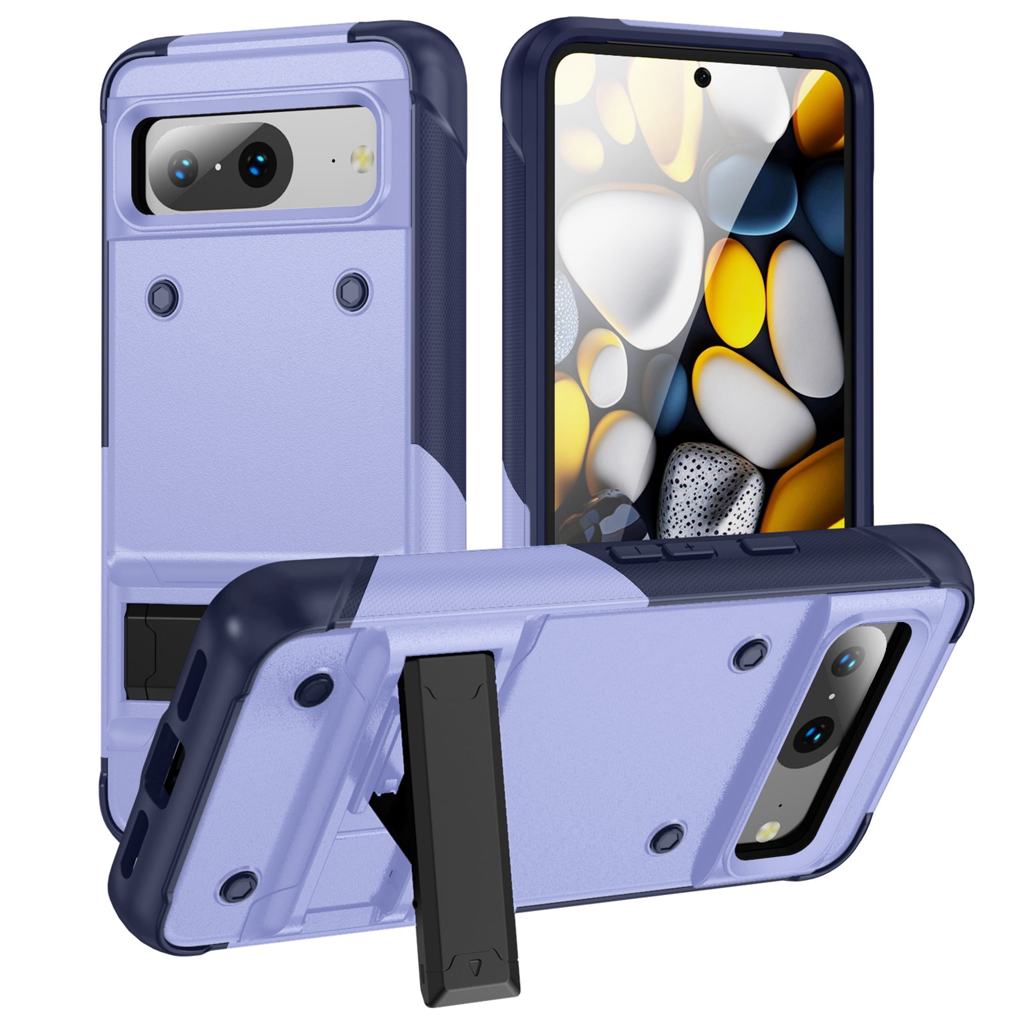 ELEHOLD Rugged Case for Google Pixel 8,Hybrid Military Grade Drop ...