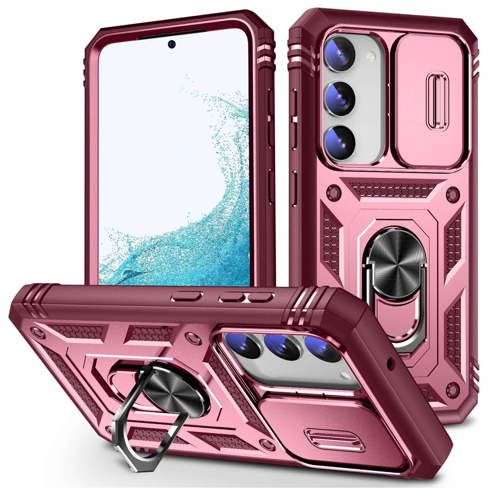 ELEHOLD Rugged Case for Samsung Galaxy S23 FE,Heavy Duty Hybrid Camera ...