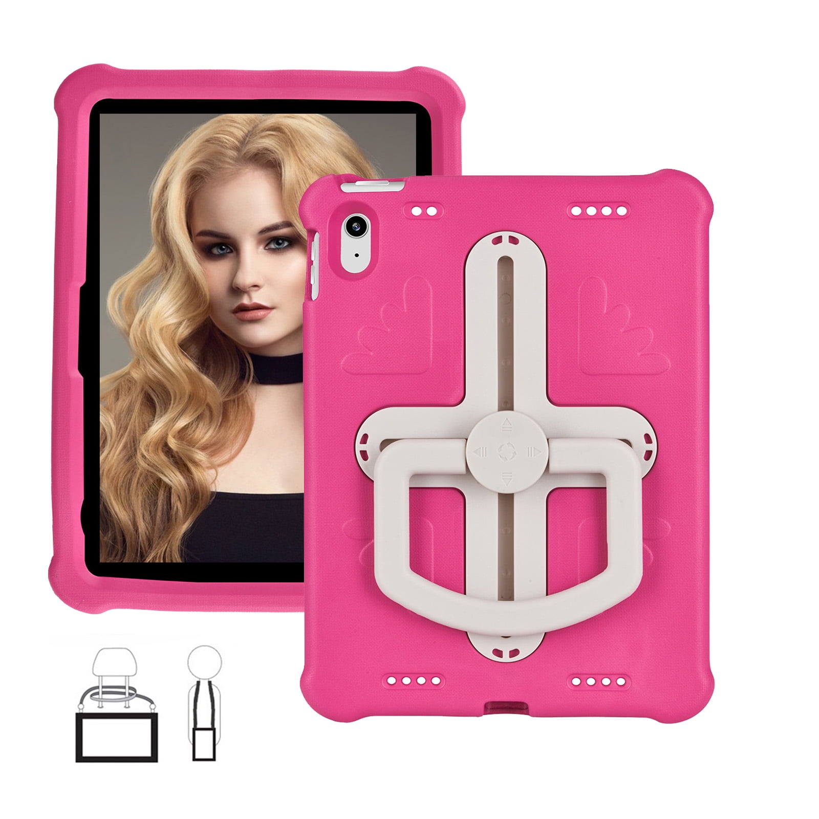 ELEHOLD Rugged Case for iPad 9th/ 8th/ 7th Gen 10.2 Inch 2021/2020/2019 ...