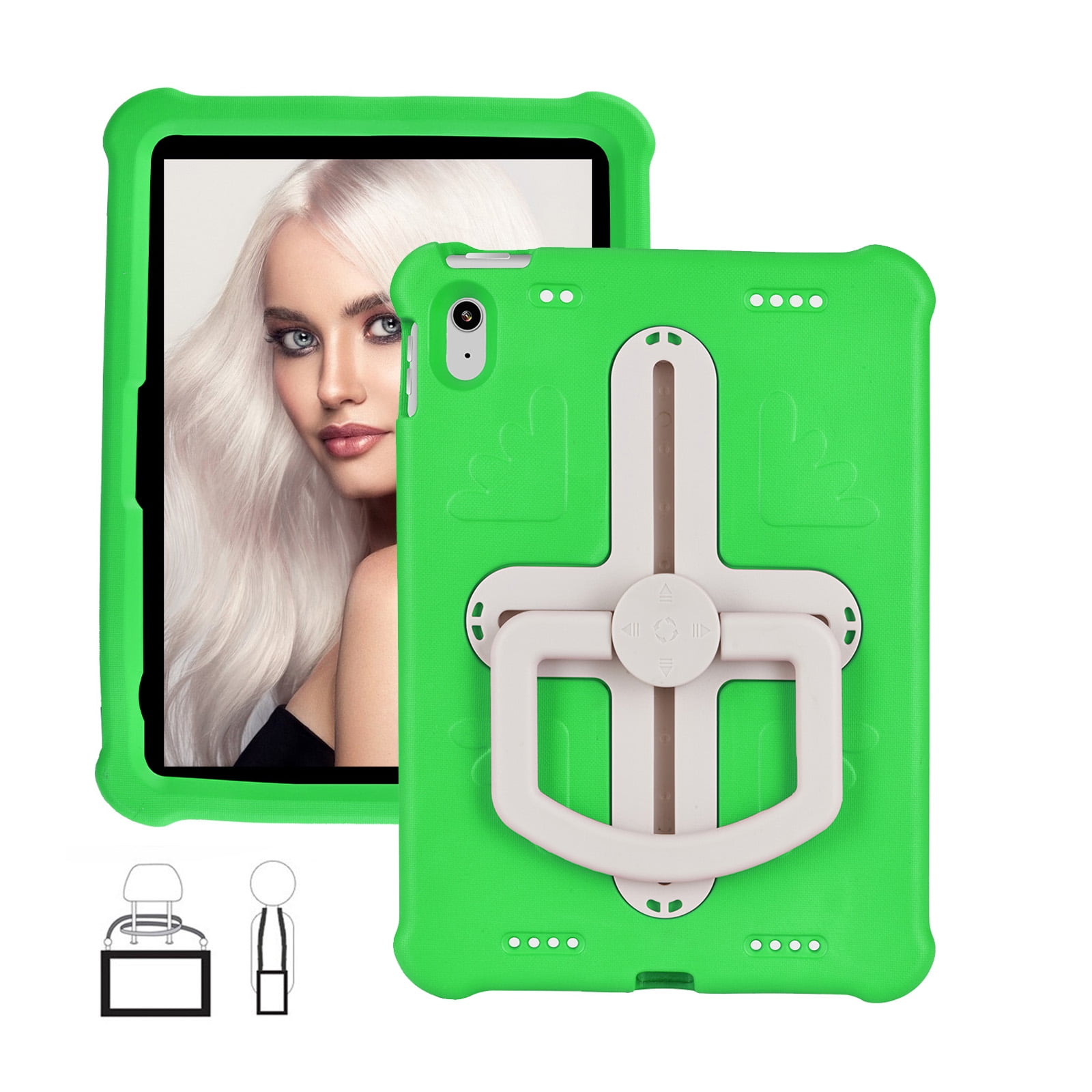 ELEHOLD Rugged Case for iPad 9th/ 8th/ 7th Gen 10.2 Inch 2021/2020/2019 ...