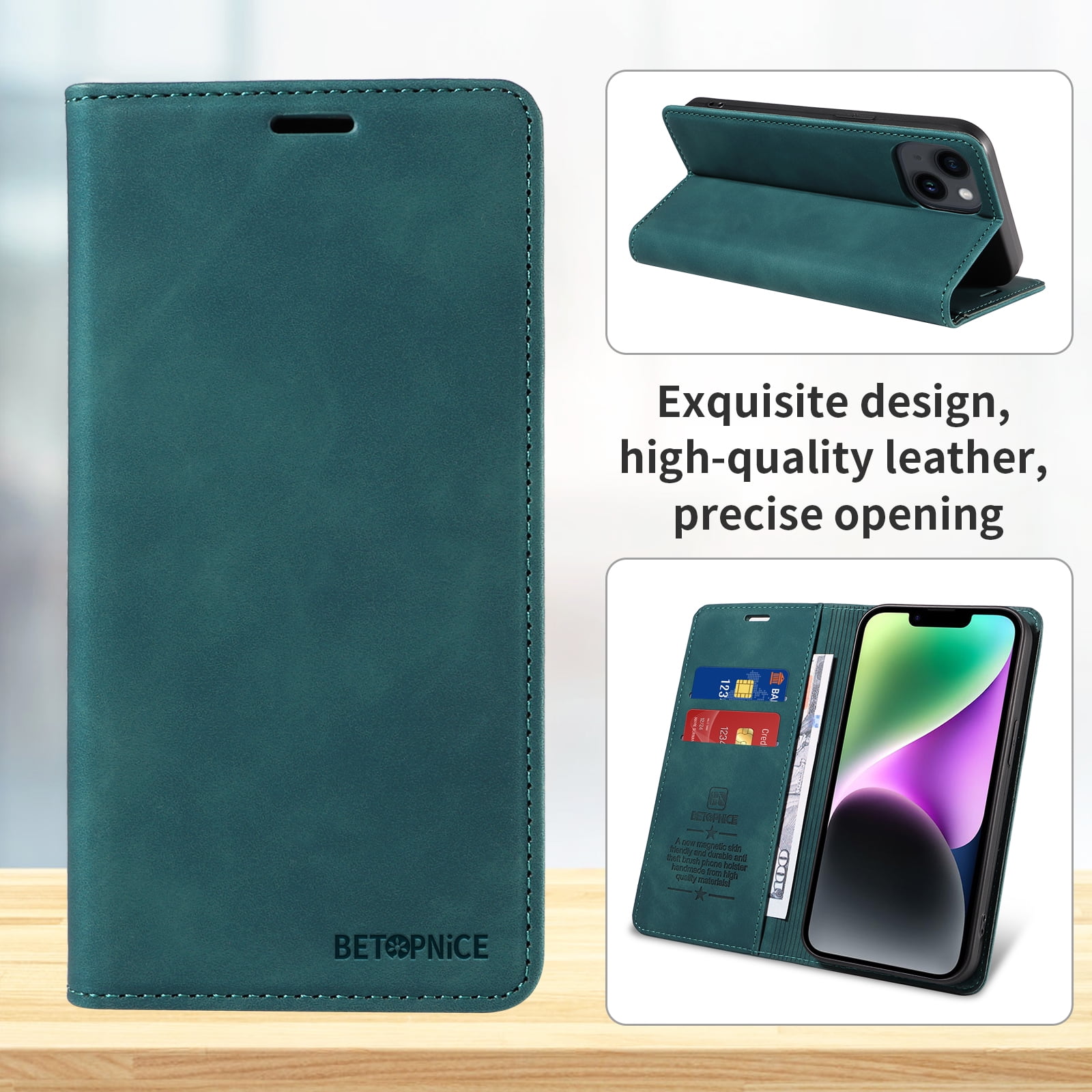 ELEHOLD for Samsung Galaxy A54 5G Wallet Case with RFID Blocking, PU ...